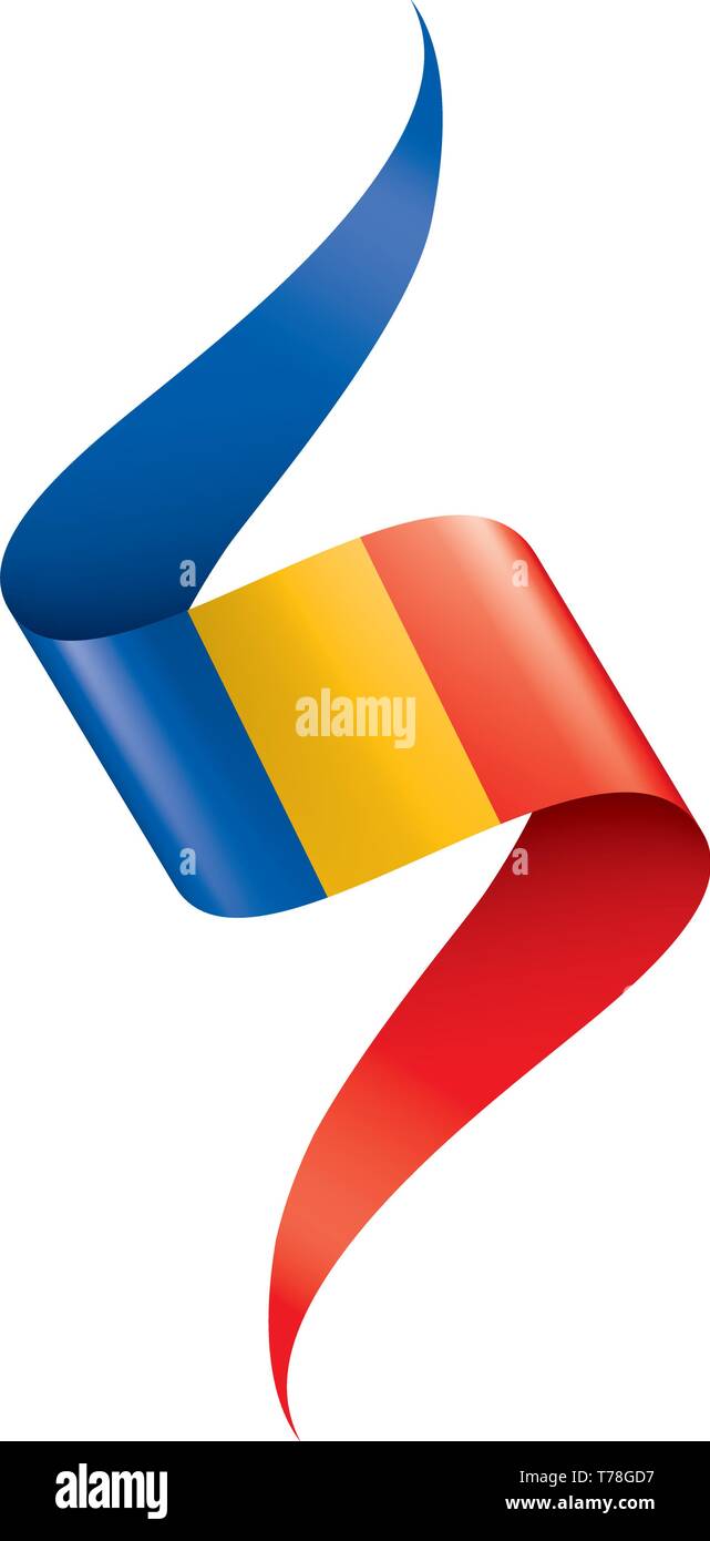 Chad flag, vector illustration on a white background Stock Vector Image ...