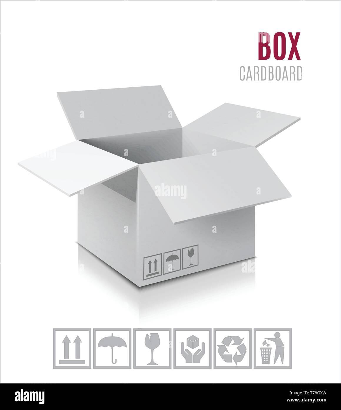 Cardboard box icon Stock Vector Image & Art - Alamy