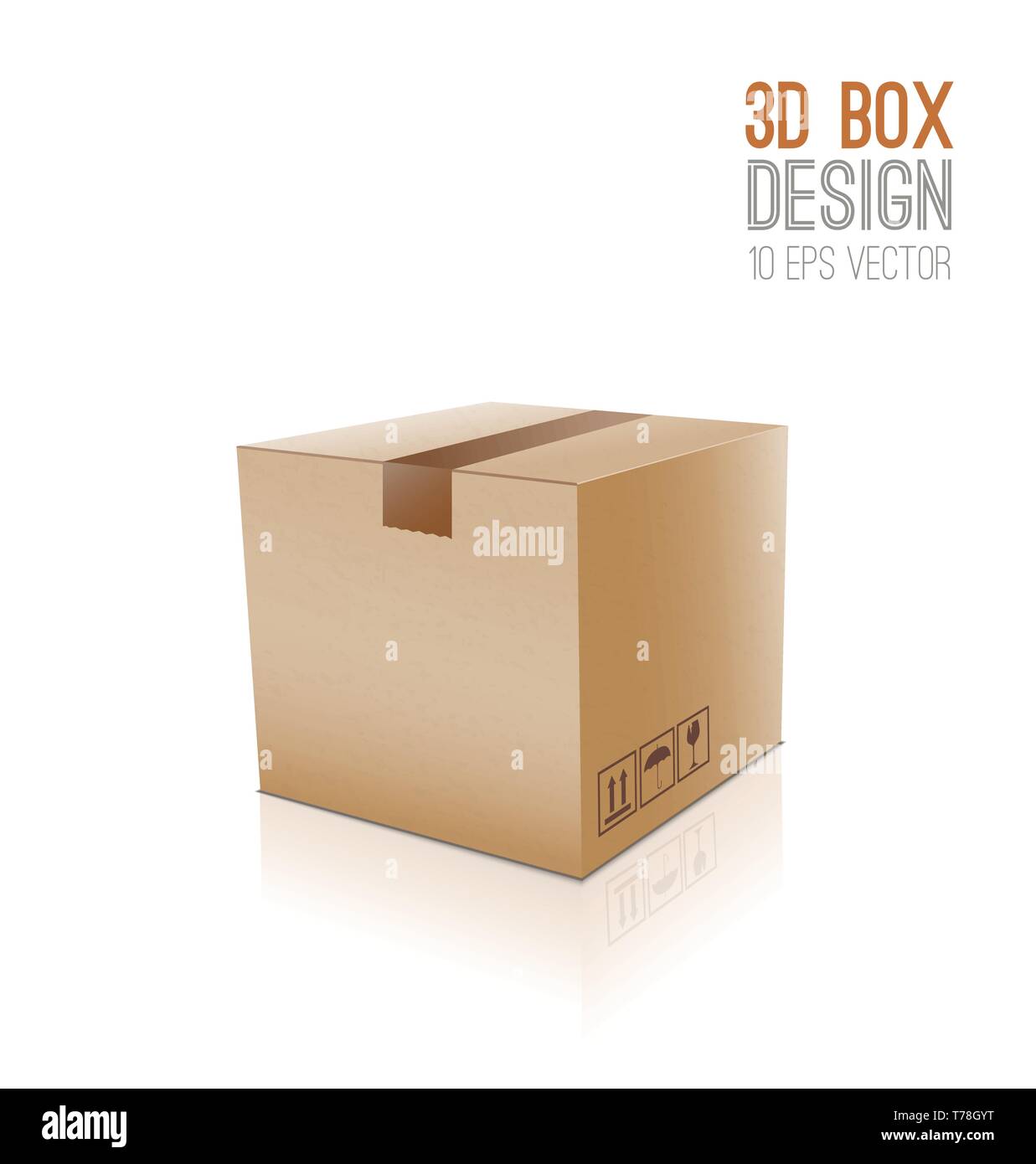 Special delivery parcel box Stock Vector Images - Alamy