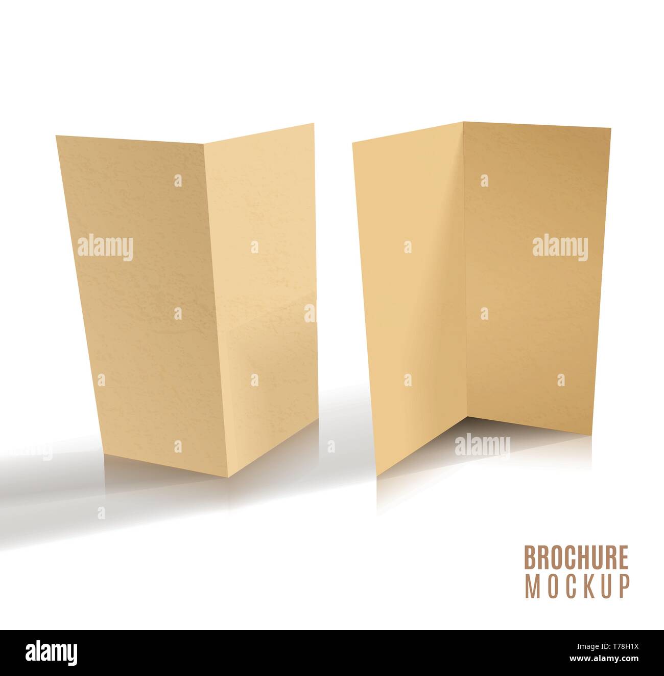3d brochure of paper craft Stock Vector Image & Art - Alamy