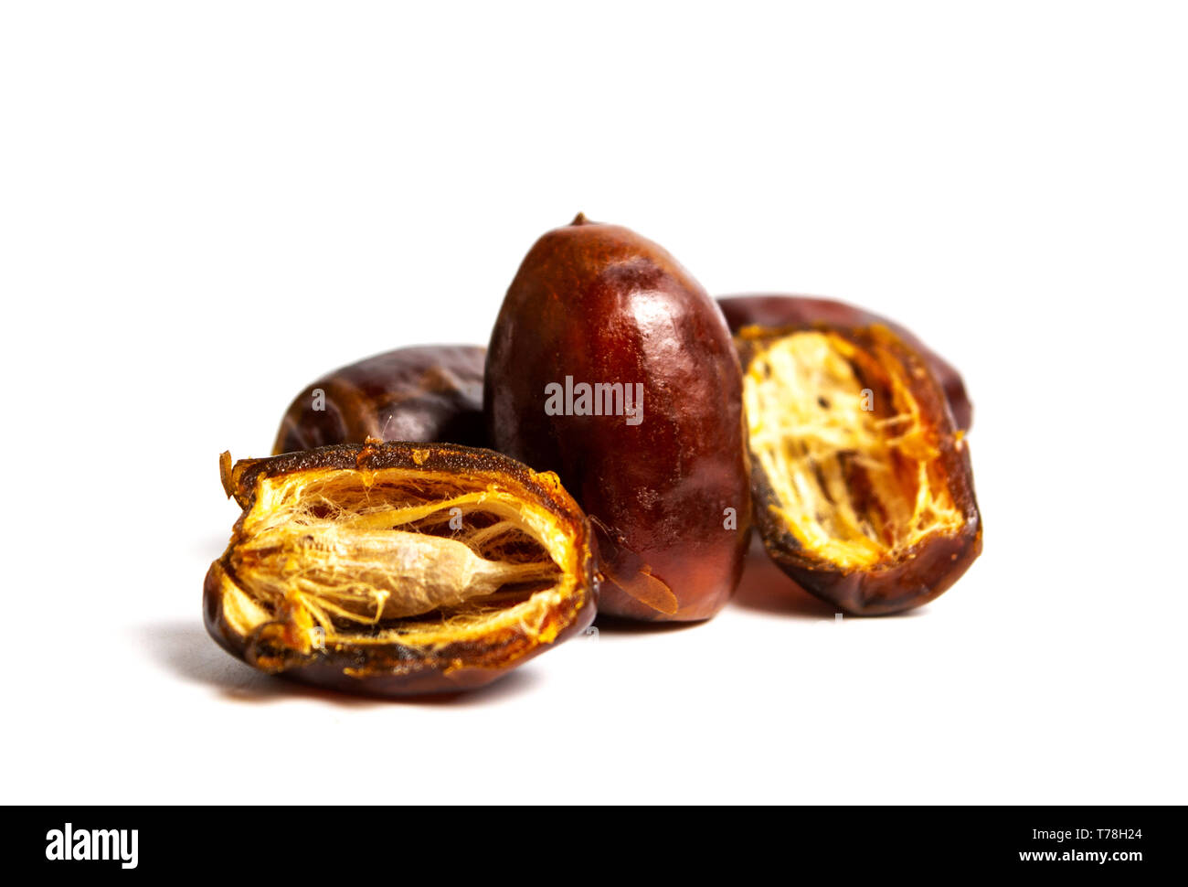 Fresh dates fruit dates on white background isolated Stock Photo - Alamy