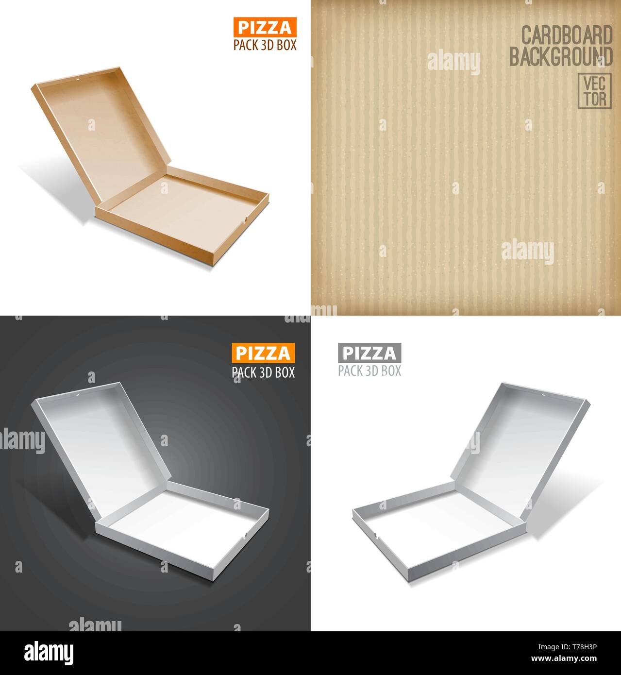 Cardboard box icon and texture Stock Vector Image & Art - Alamy