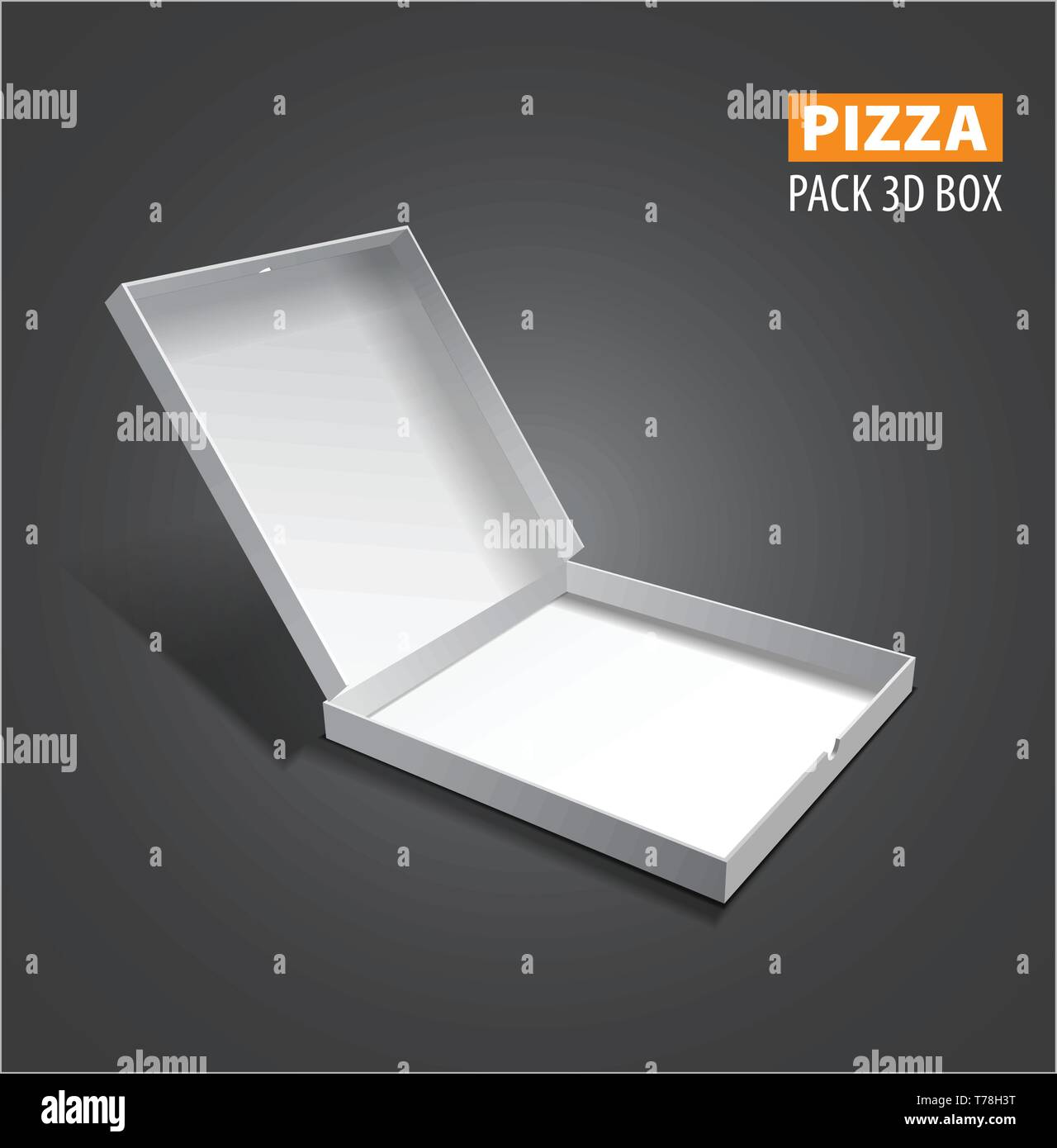 Food delivery top view packaging Stock Vector Images - Alamy