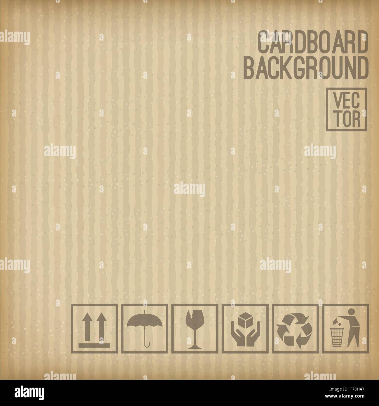 Cardboard background. Set of cardboard symbol Stock Vector Image & Art ...