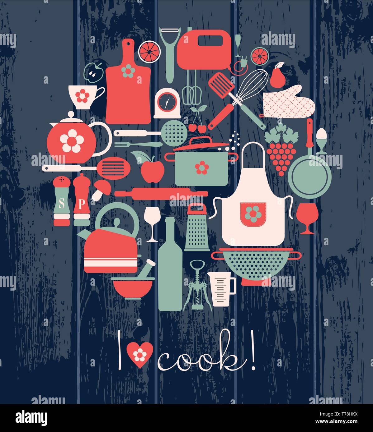 Kitchen apron template Stock Vector Images - Alamy