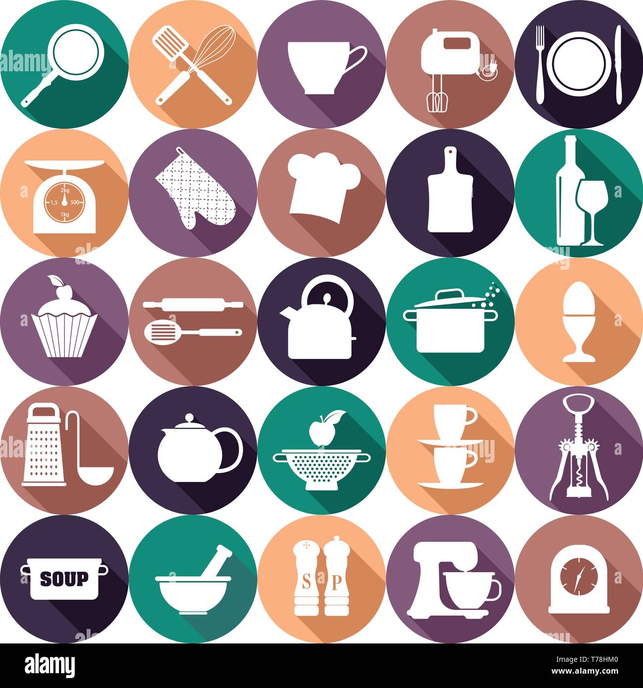 Kitchen abstract background.Seamless pattern Stock Vector Image & Art ...