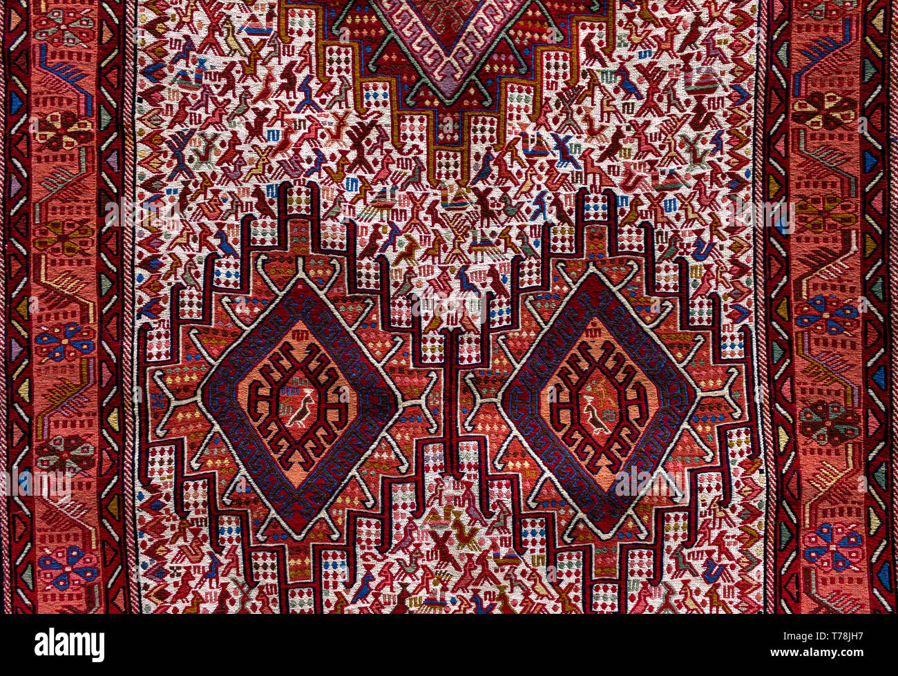 An ancient Armenian carpet texture pattern Stock Photo - Alamy