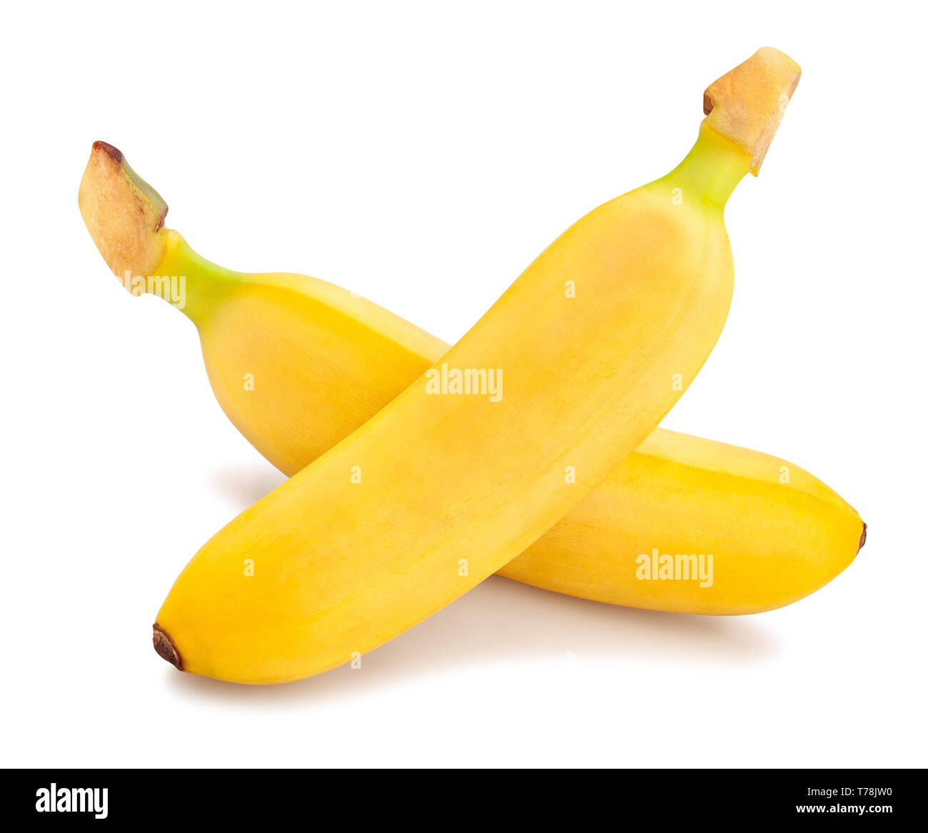 baby banana path isolated Stock Photo - Alamy