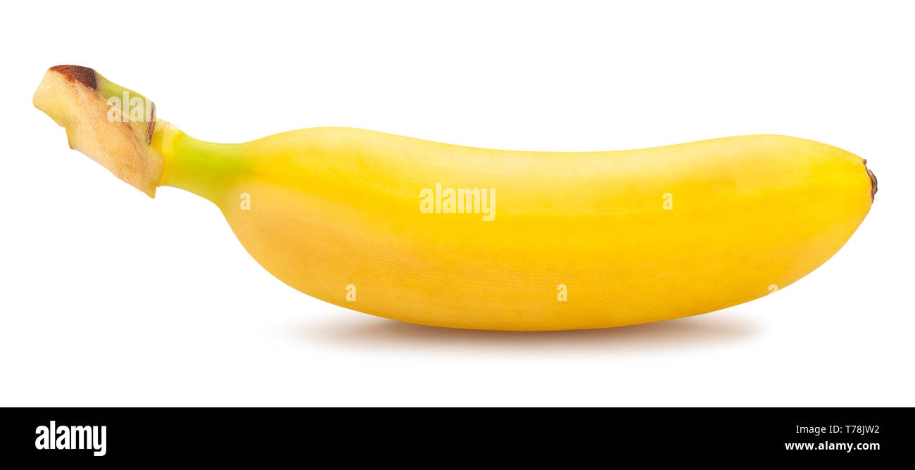 baby banana path isolated Stock Photo - Alamy