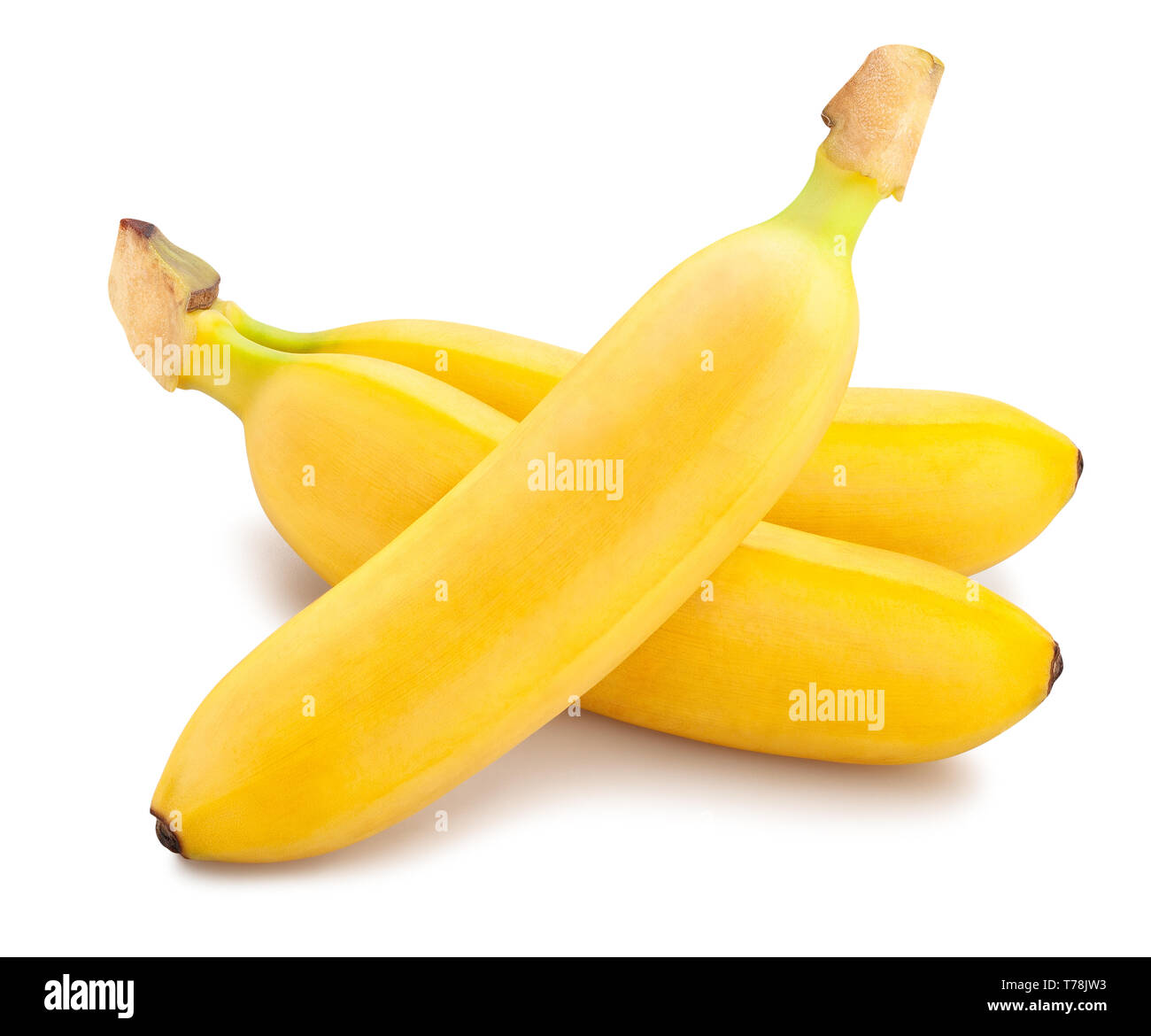baby banana path isolated Stock Photo - Alamy