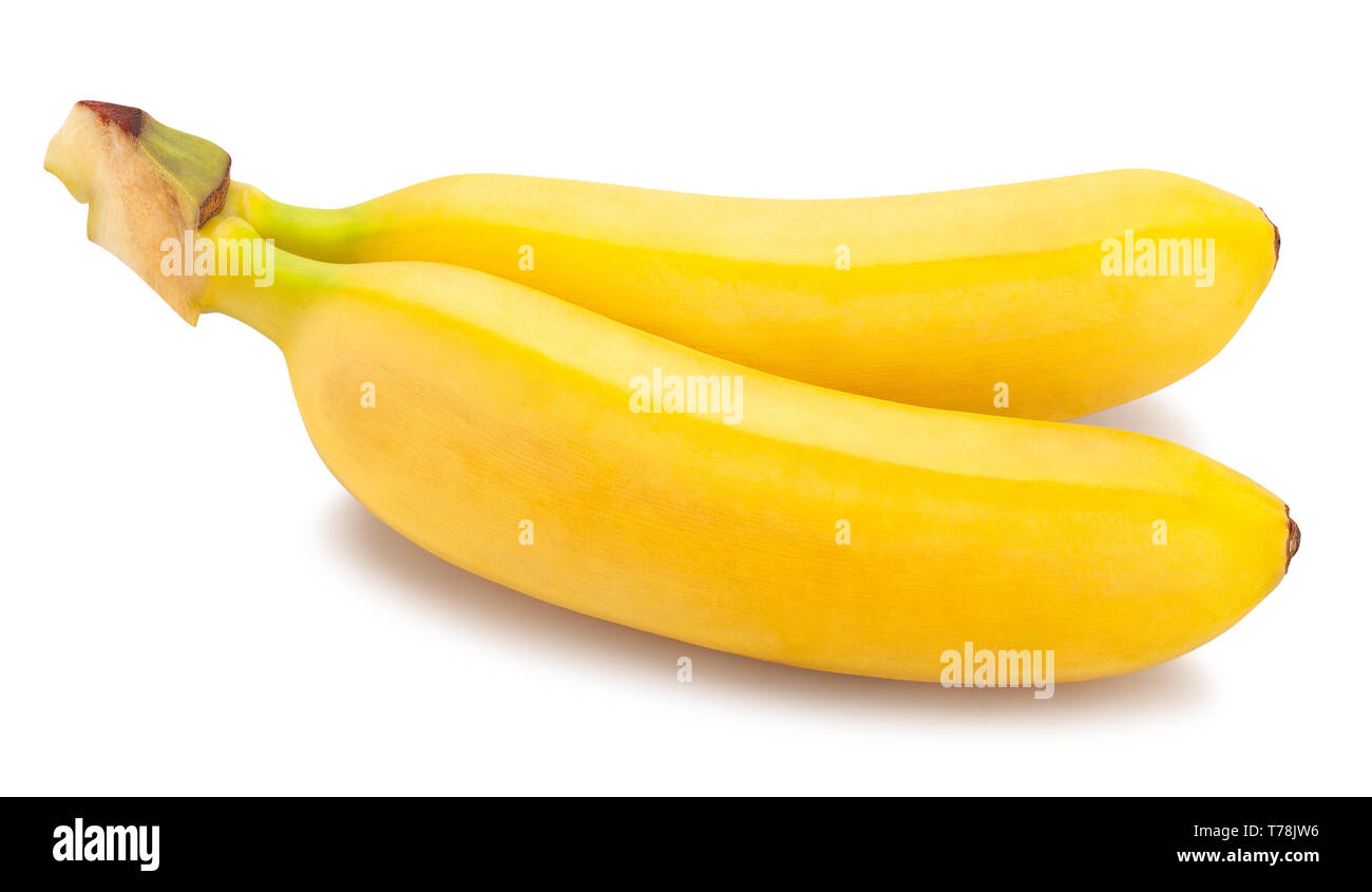 baby banana path isolated Stock Photo - Alamy