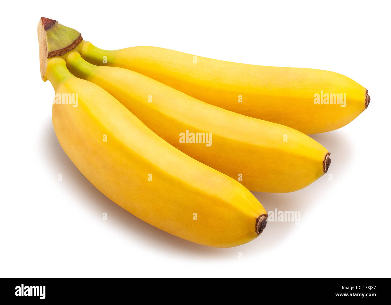 baby banana path isolated Stock Photo - Alamy