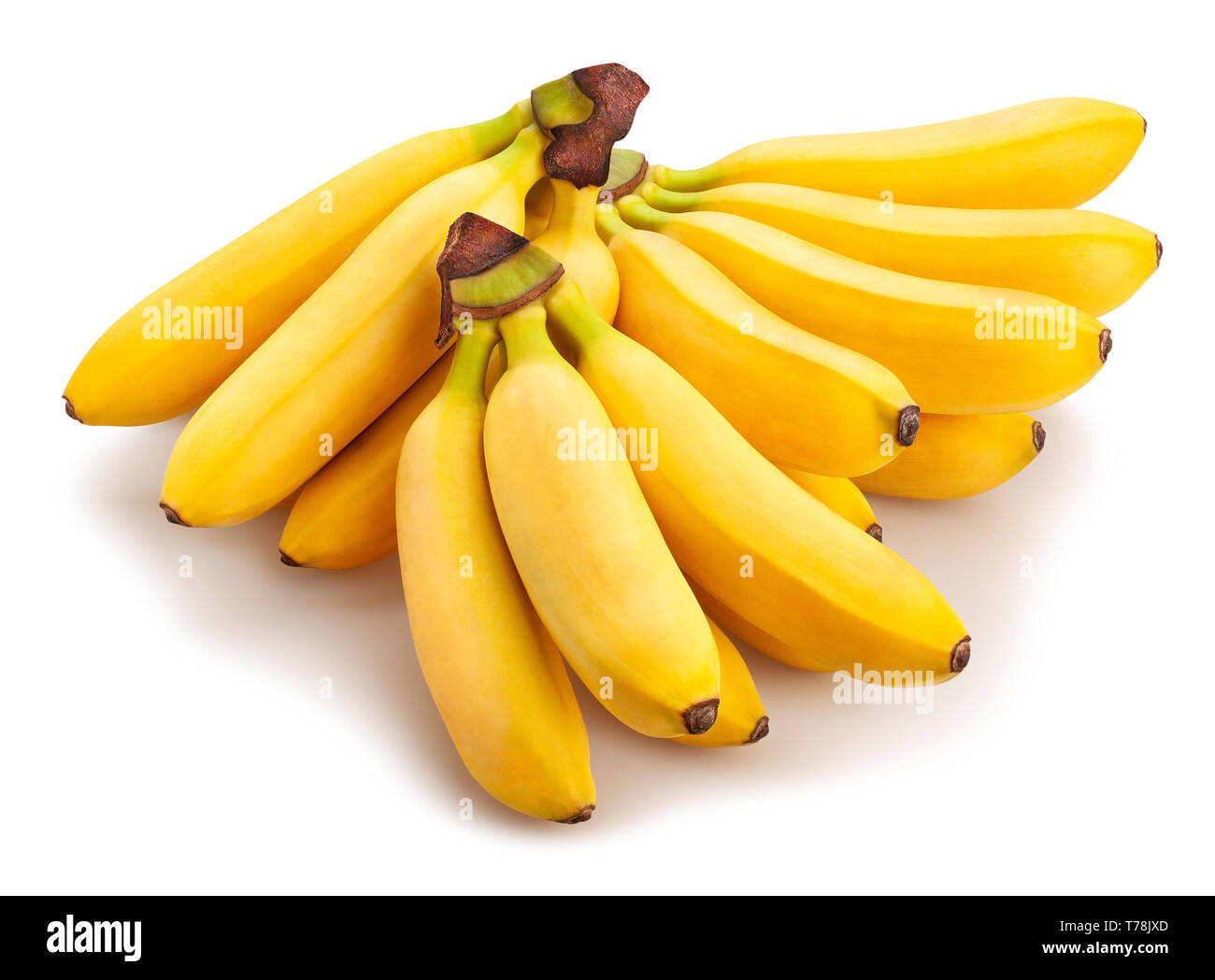 baby banana path isolated Stock Photo - Alamy