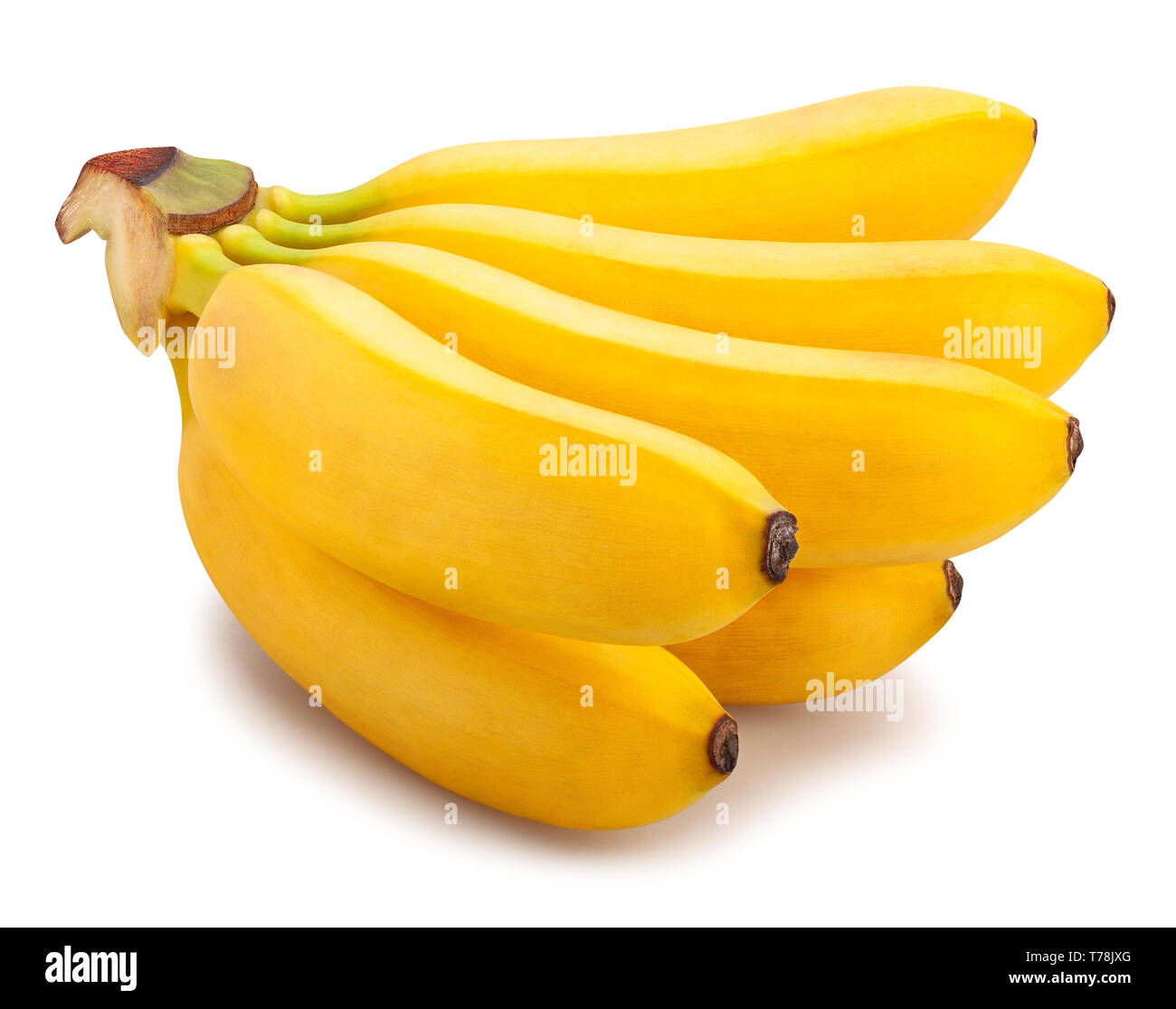 baby banana path isolated Stock Photo - Alamy