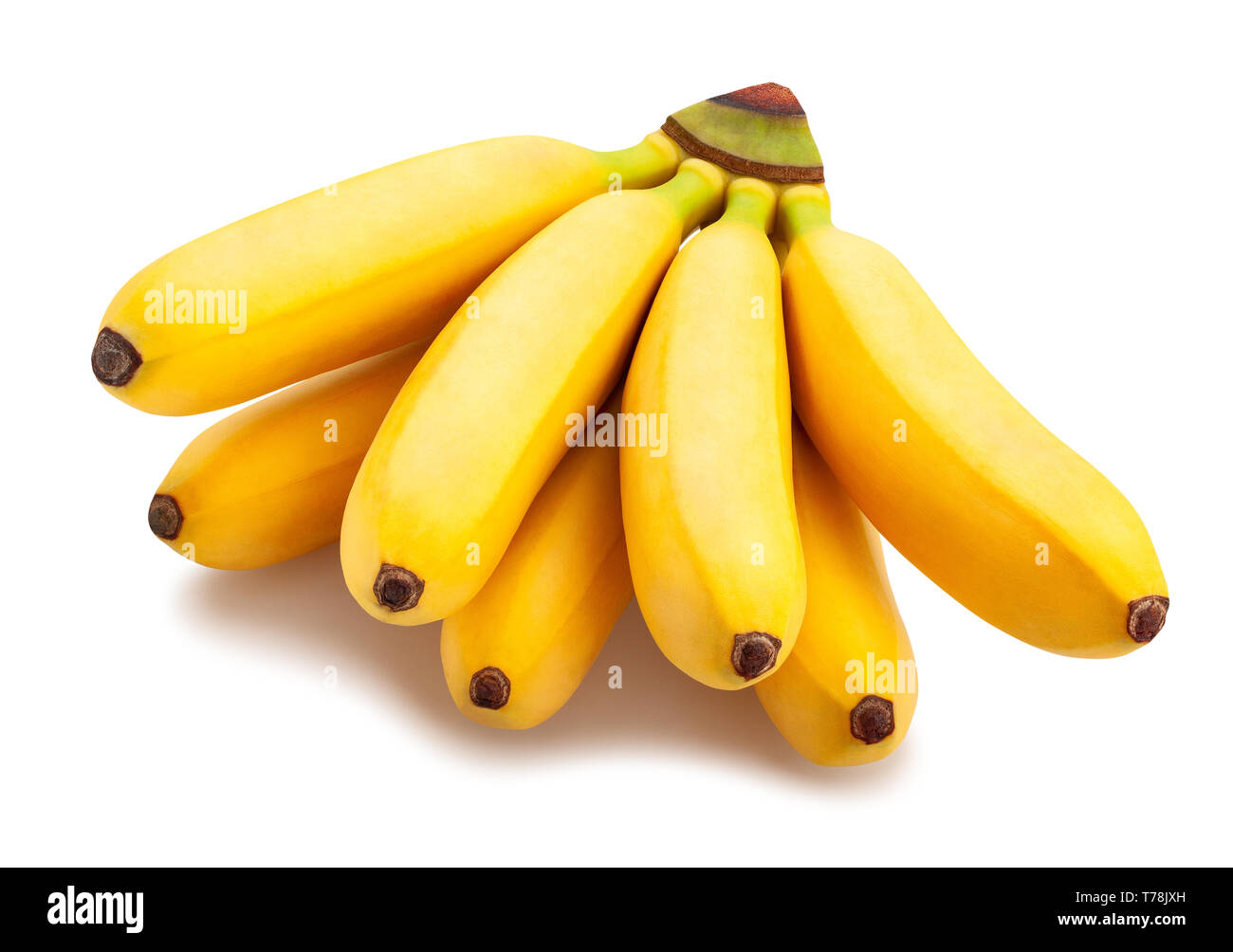 baby banana path isolated Stock Photo - Alamy