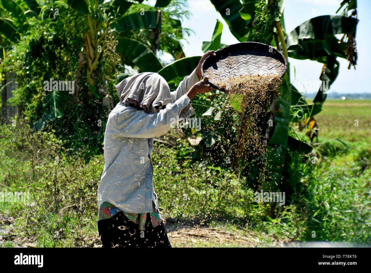 Santiago city, Isabela, Philippines, April 16, 2019, An old woman ...