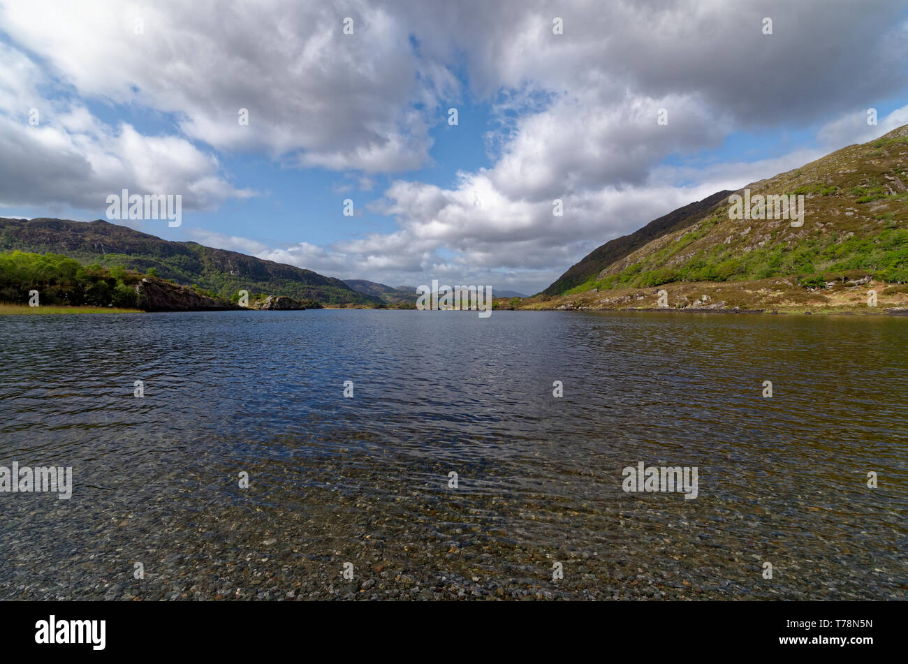 Ring of Kerry - looking cross Upper Lake in Killarney National Park ...