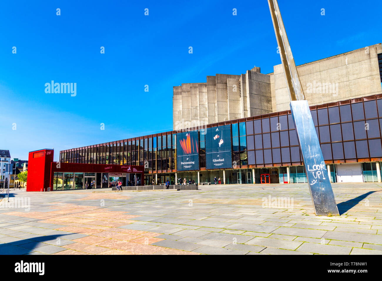 Exterior of The Grieg Hall, Edvard Griegs' Square, Bergen, Norway Stock ...
