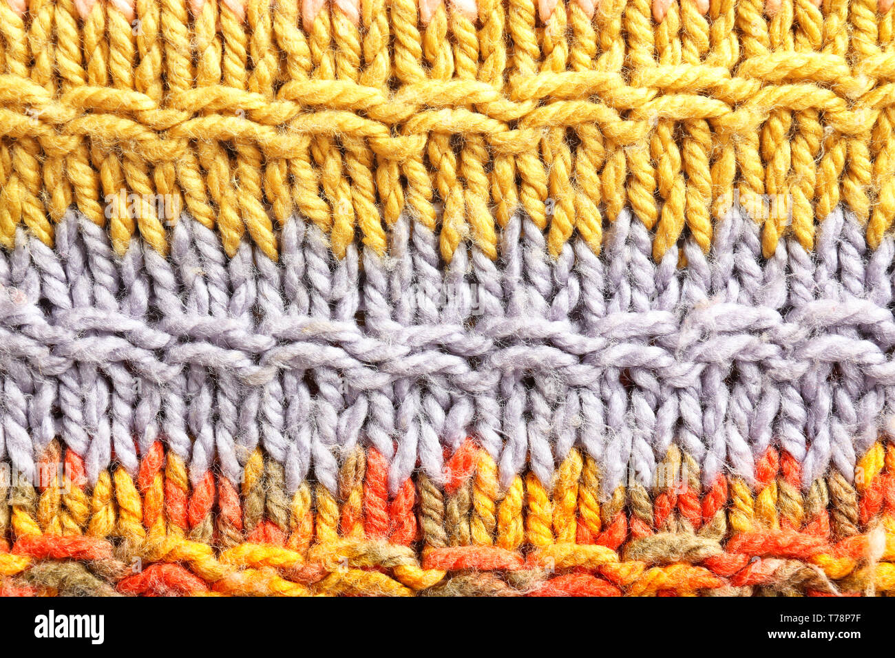 Knitted fabric texture, closeup Stock Photo - Alamy