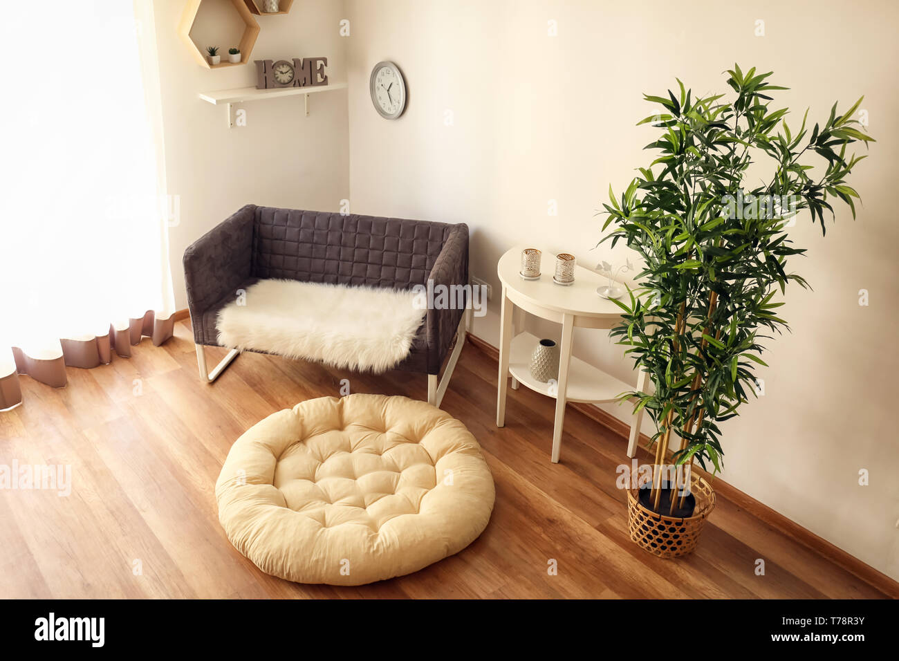 Interior of living room, view from CCTV camera Stock Photo - Alamy