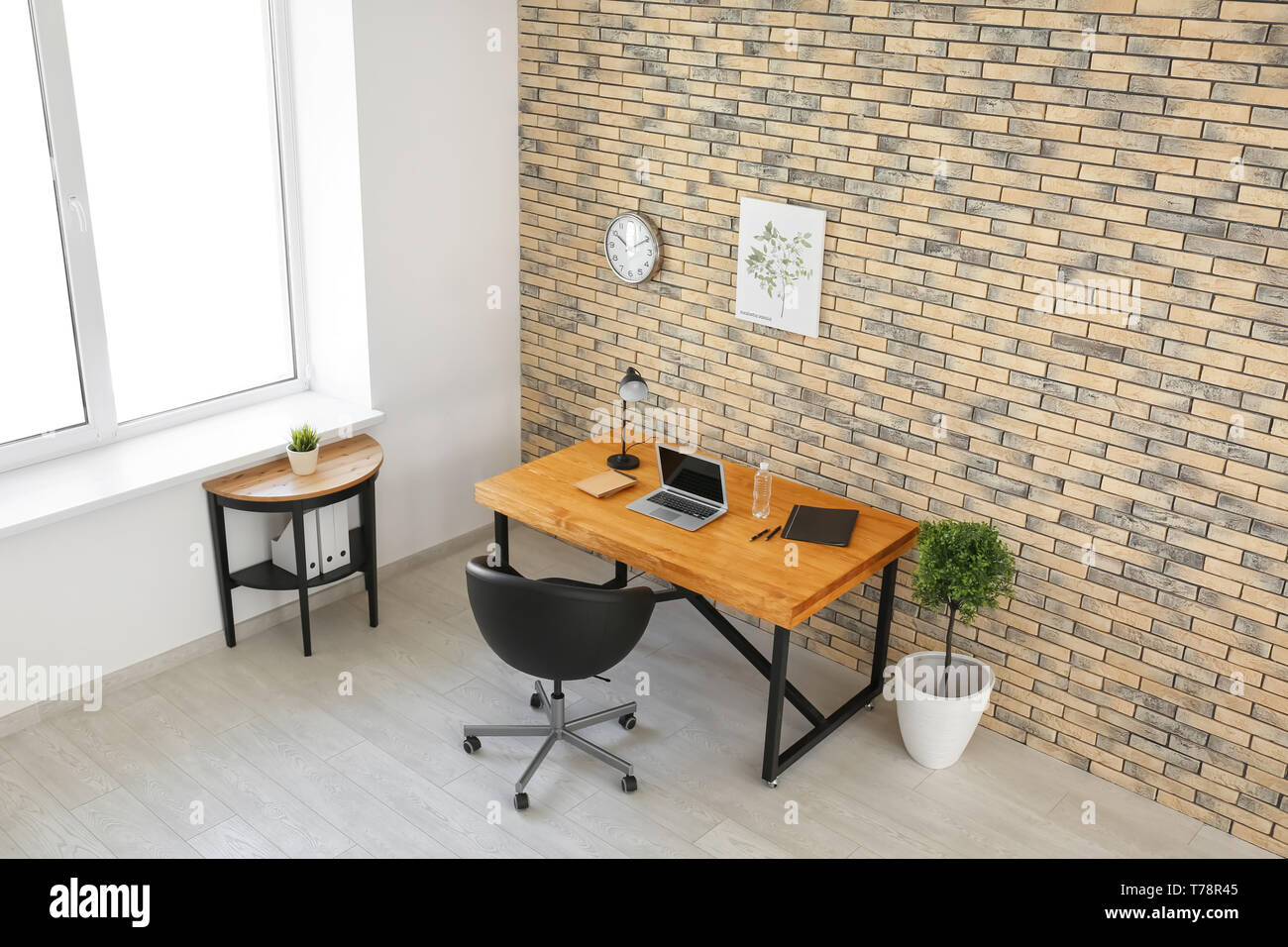 View from CCTV camera on empty office Stock Photo - Alamy