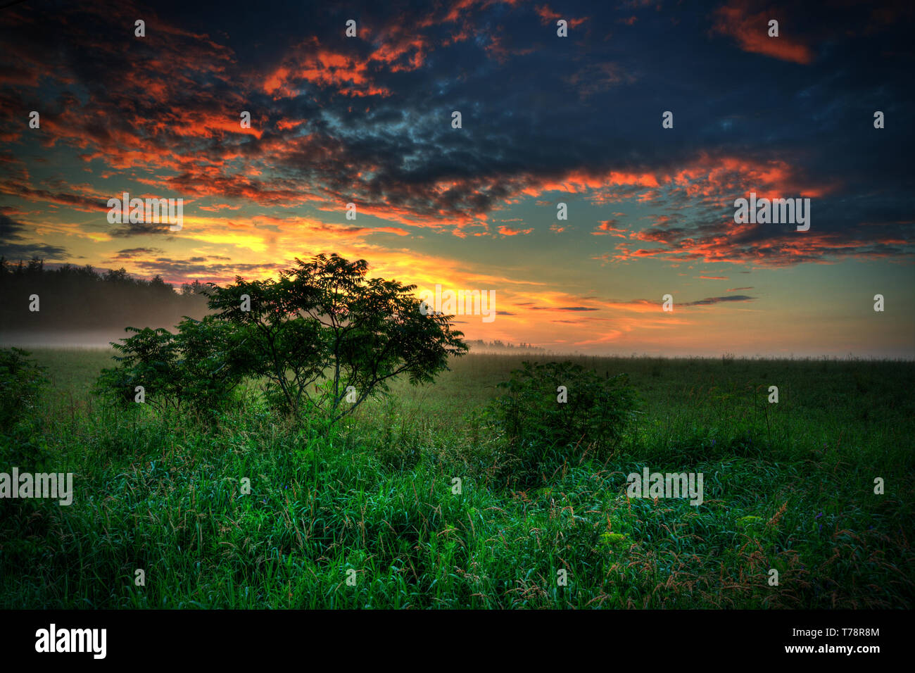 Stunning Colorful Landscape with Beautiful Clouds Stock Photo - Alamy