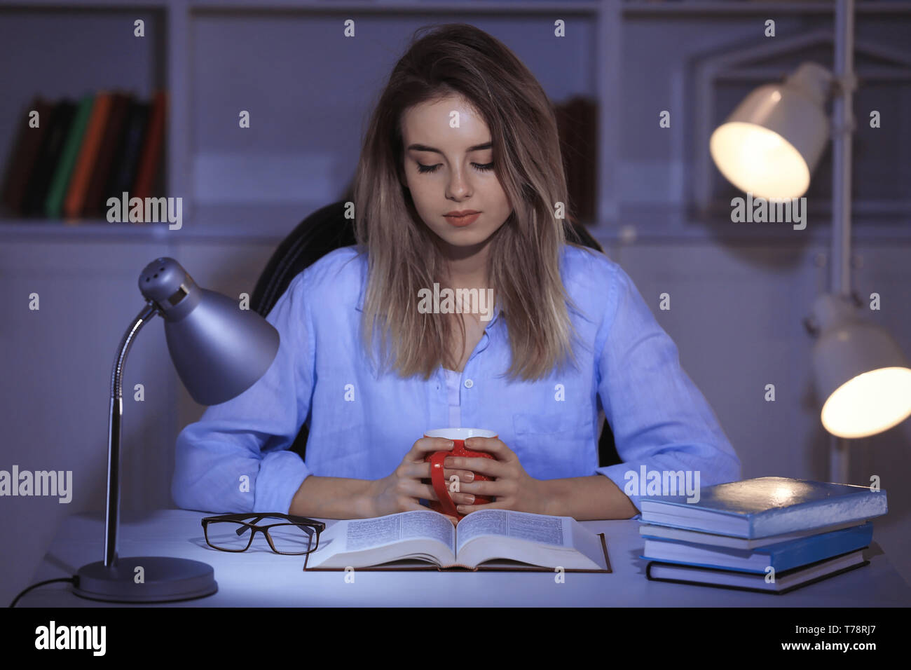 Evening study session hi-res stock photography and images - Alamy