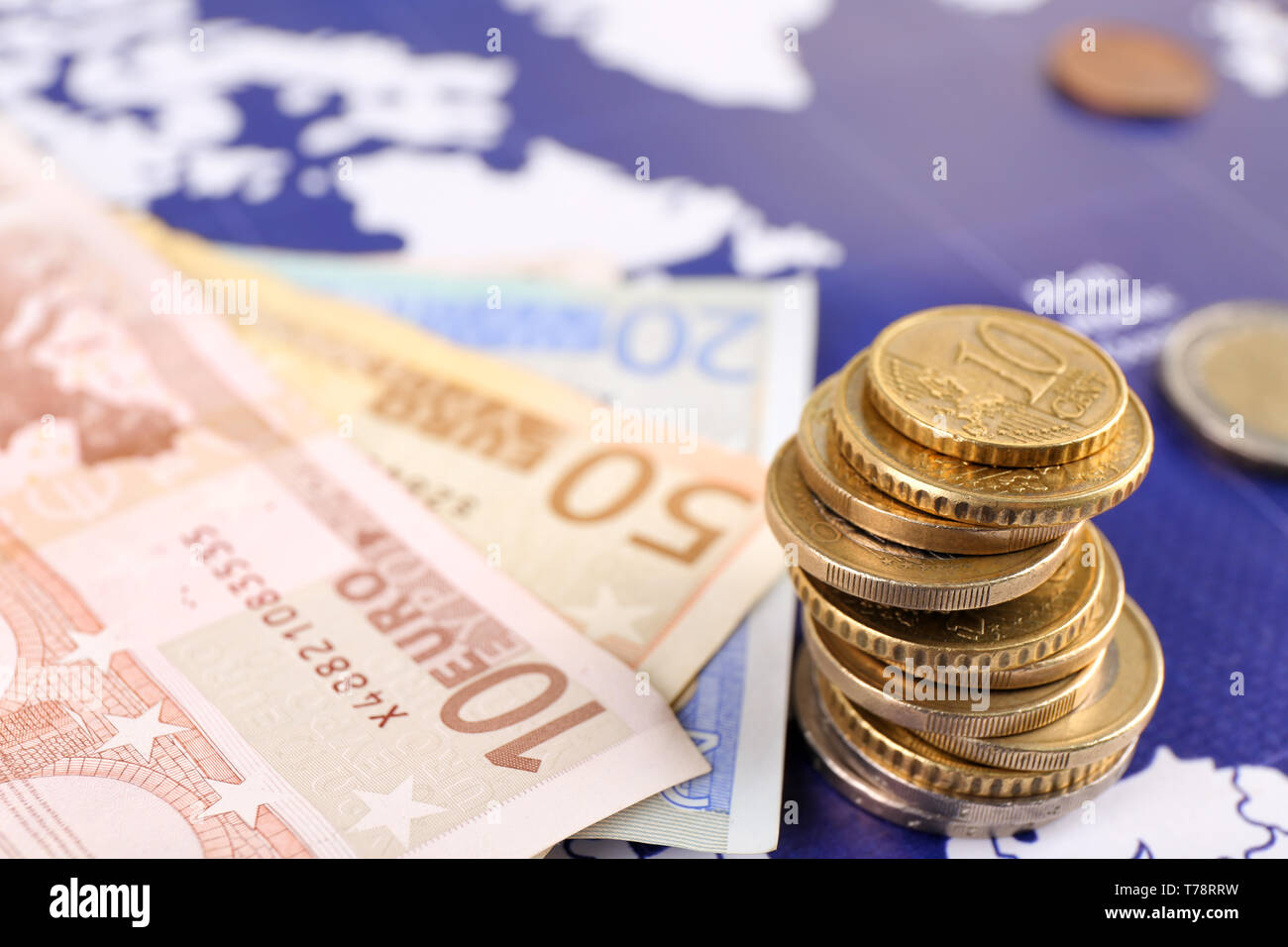 Banknotes world map hi-res stock photography and images - Alamy