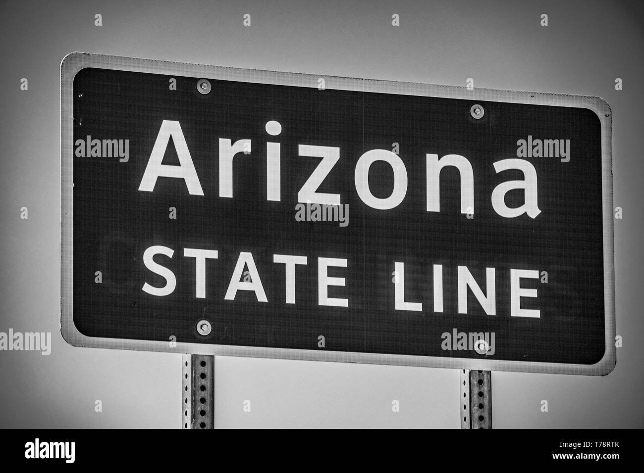 Arizona Ste Line at Monument Valley Stock Photo - Alamy