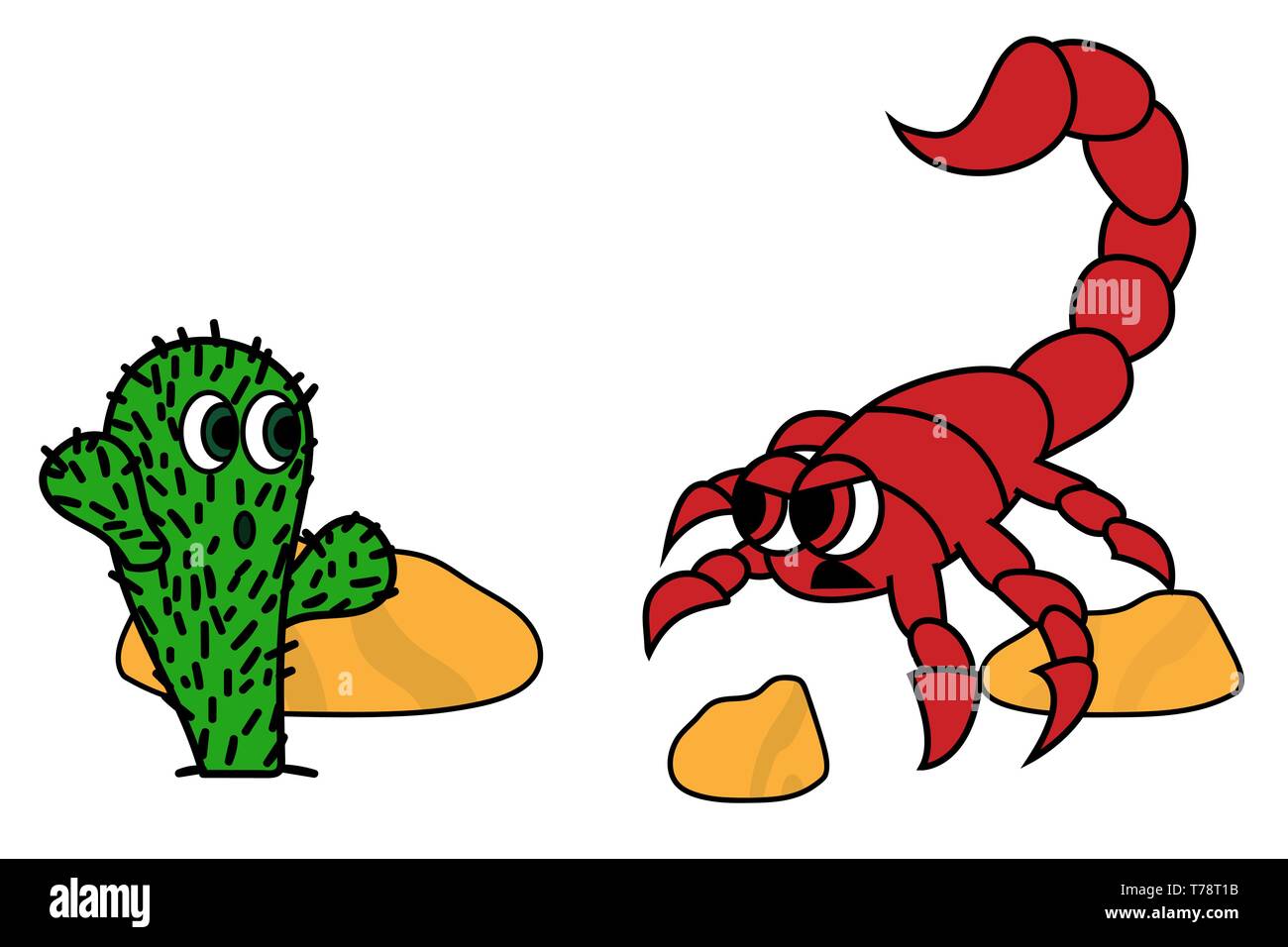 Scorpion cartoon character hi-res stock photography and images - Alamy