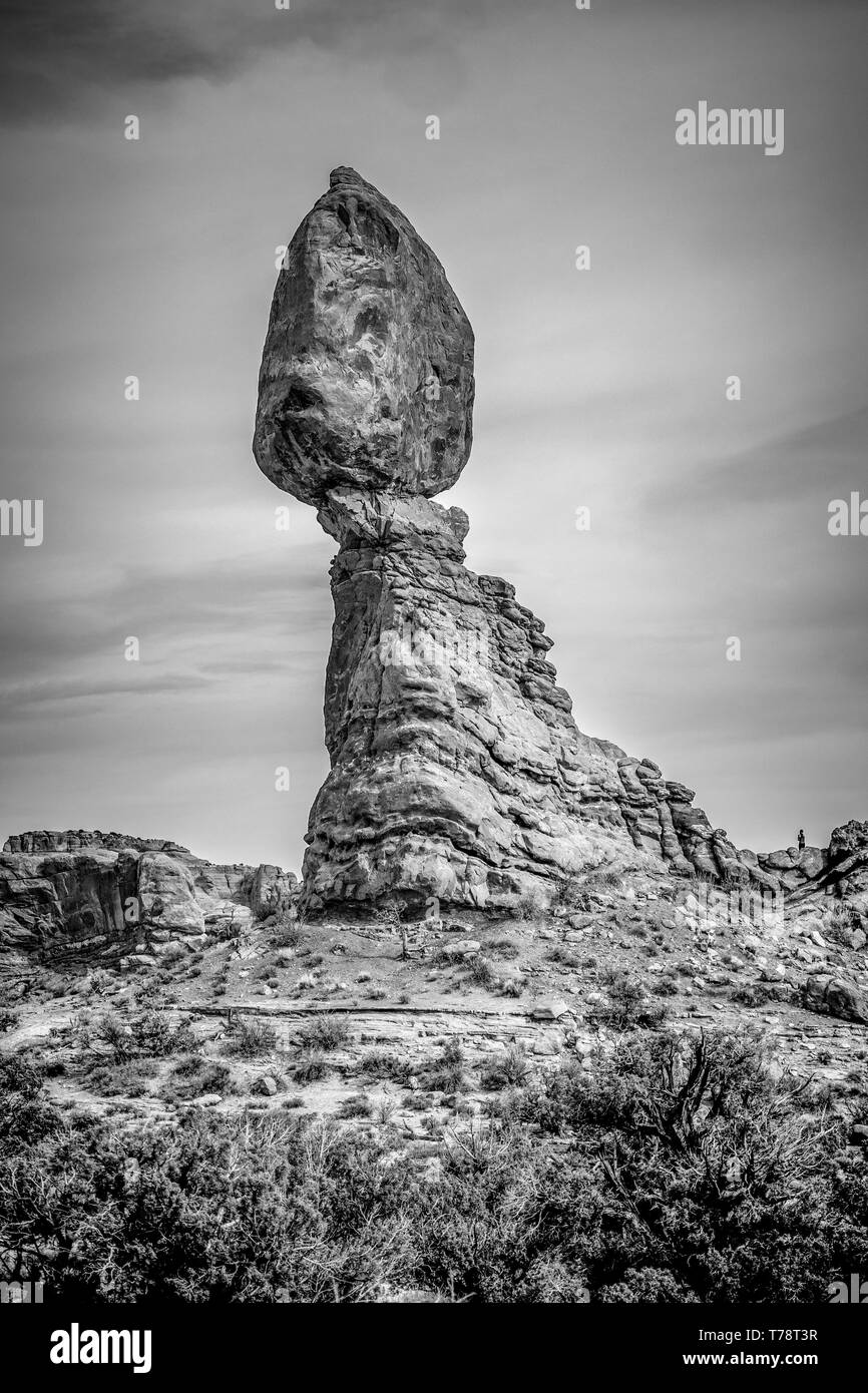 Rock balancing formation Black and White Stock Photos & Images - Alamy