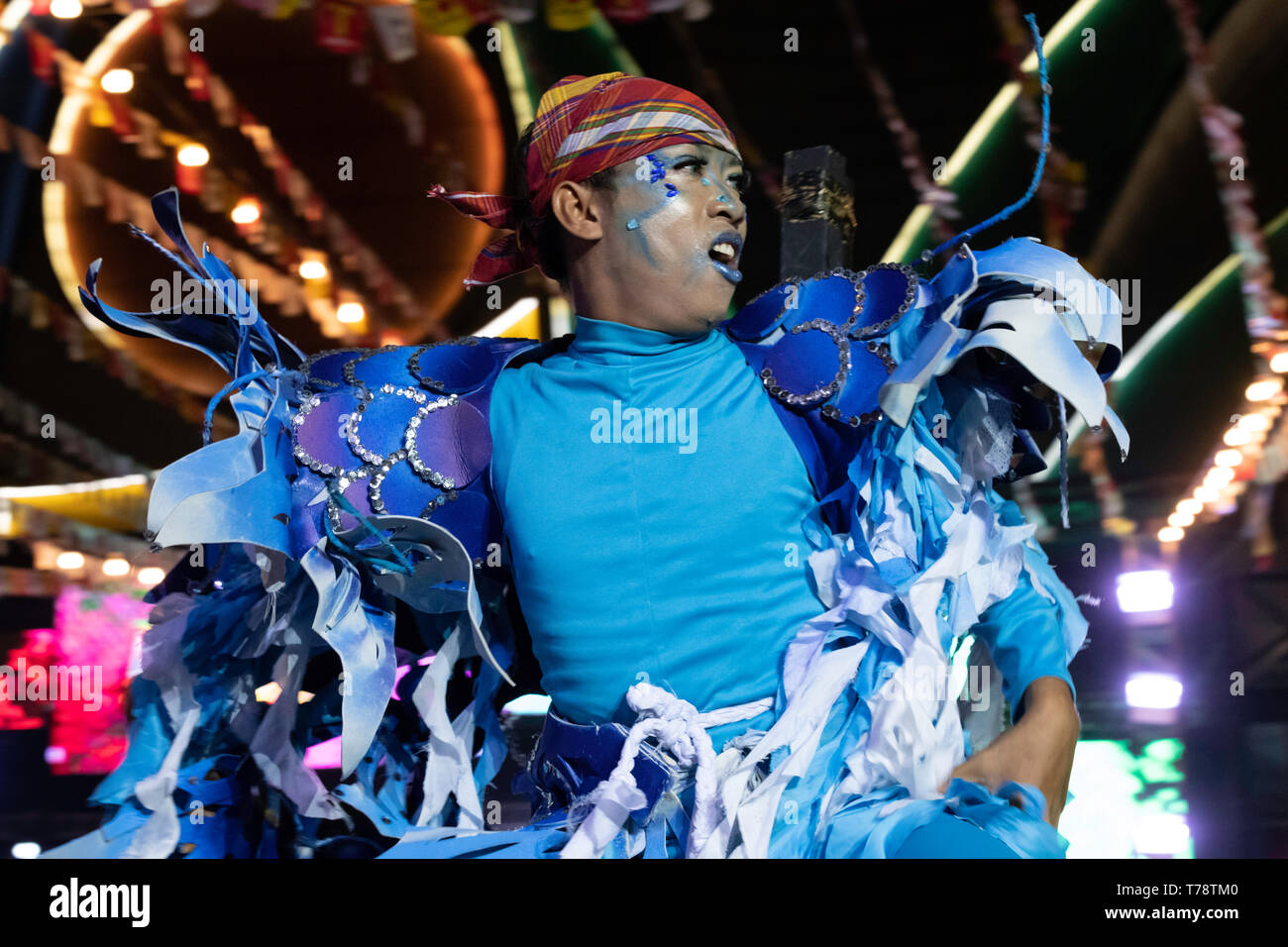 street dance festival in Philippines, brightly colored costumes and ...