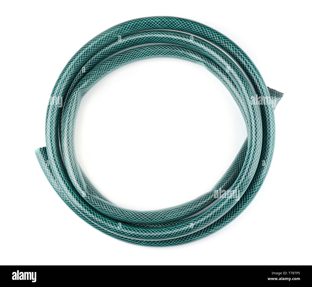 Hose for gardening on white background Stock Photo - Alamy