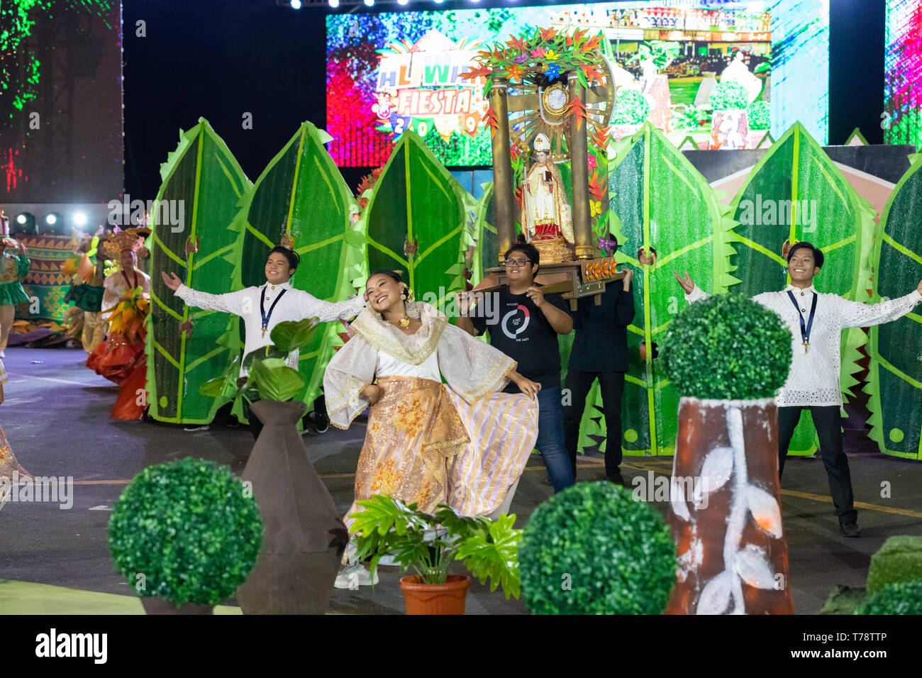 street dance festival in Philippines, brightly colored costumes and ...