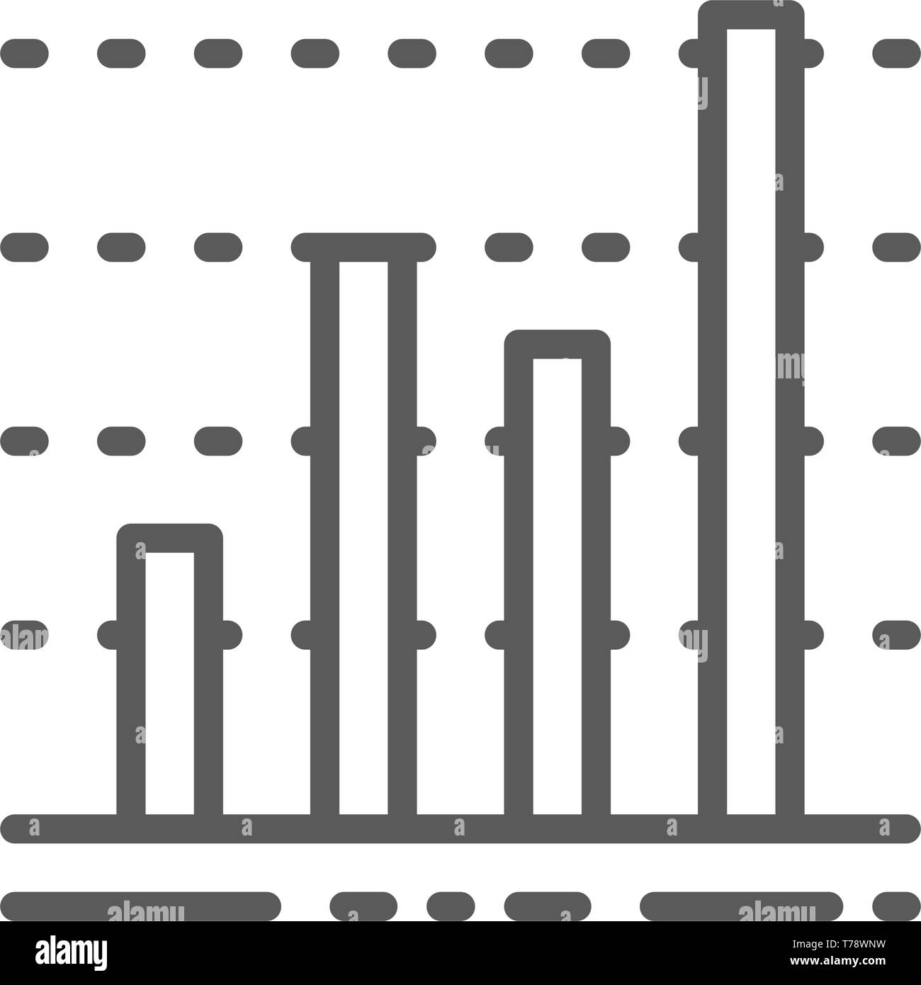 Chart, business graph, data diagram line icon Stock Vector Image & Art ...