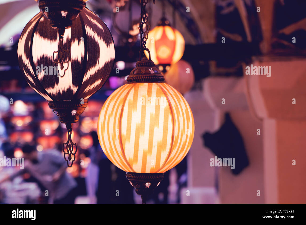 Beautiful arabic lamp oriental bazaar hi-res stock photography and ...