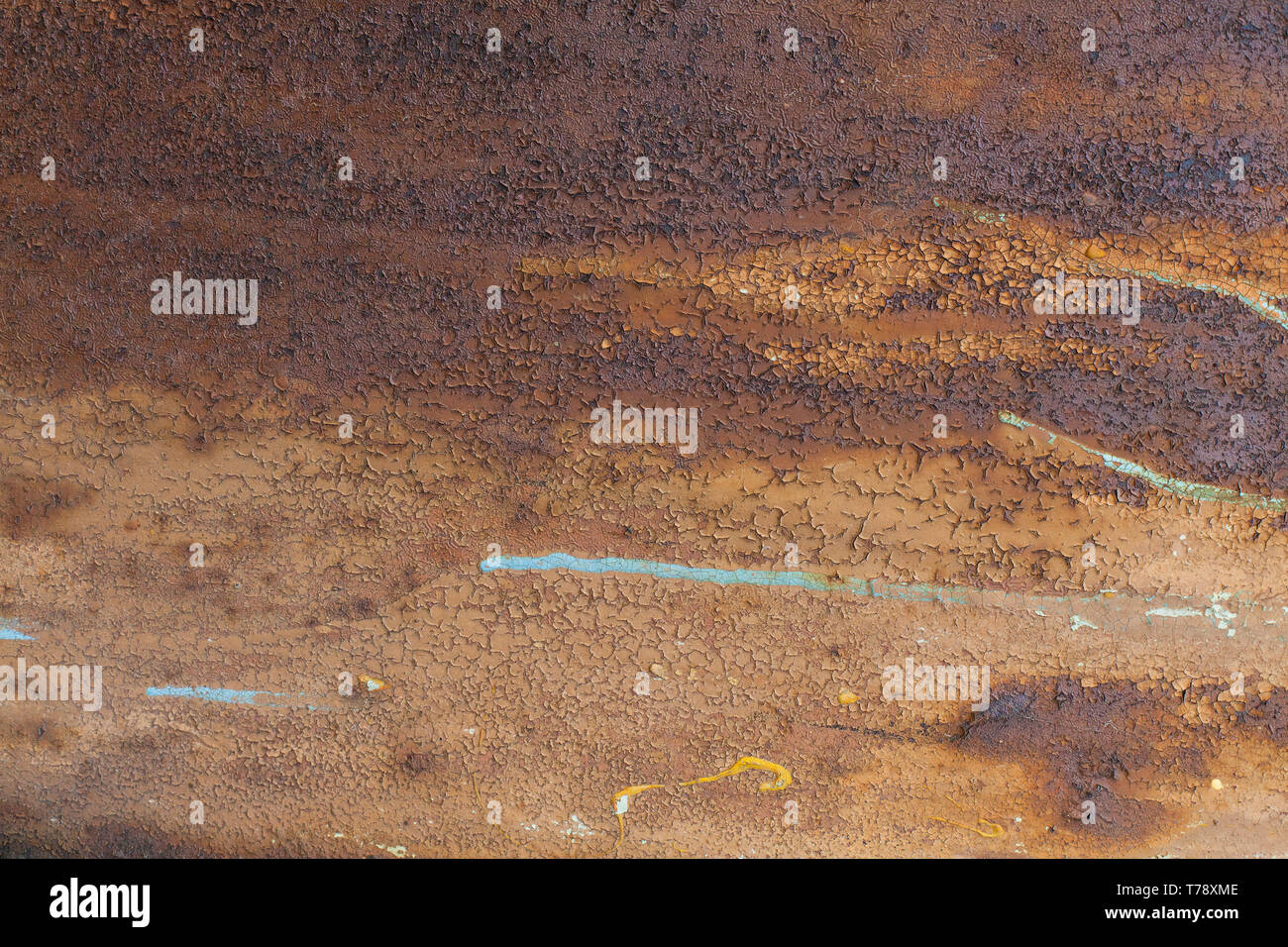 Old Rust textures wall with paint. Perfect background with space Stock ...