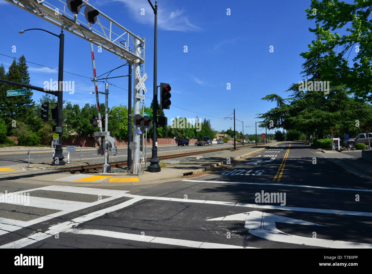 Pedestrian crossing road marking arrows hi-res stock photography and ...