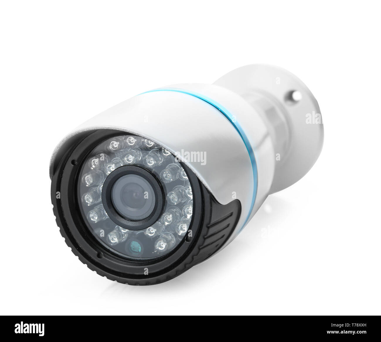 Security CCTV camera, isolated on white Stock Photo - Alamy