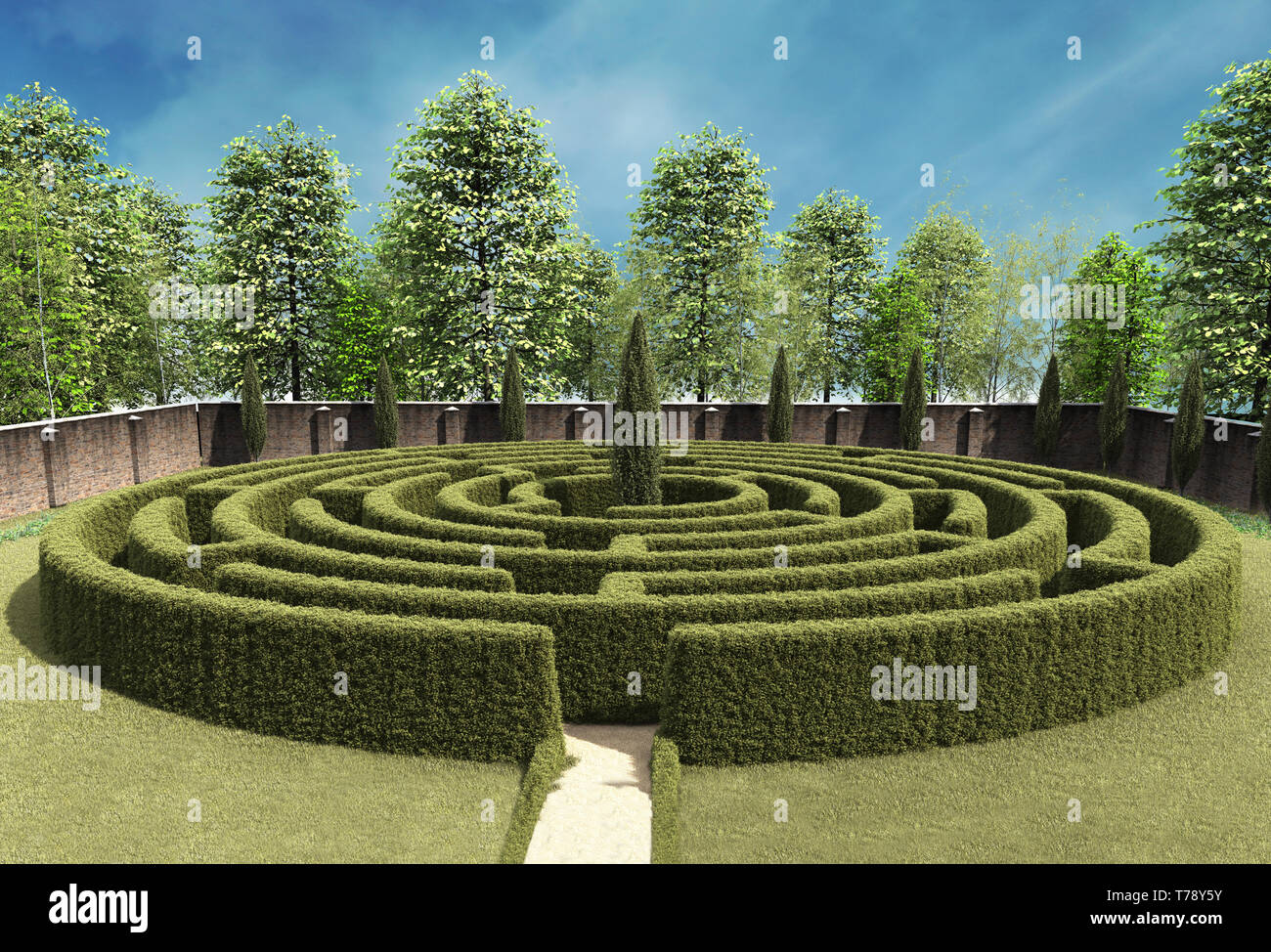 Circular pathway hi-res stock photography and images - Alamy