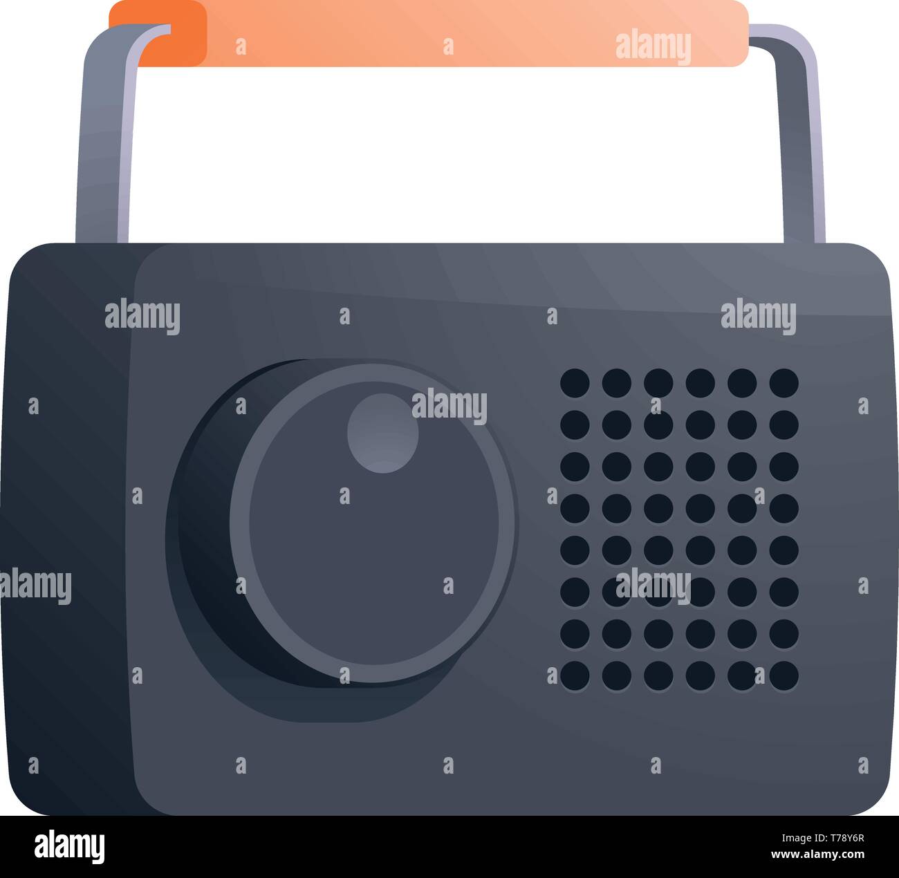 Portable radio icon. Cartoon of portable radio vector icon for web ...