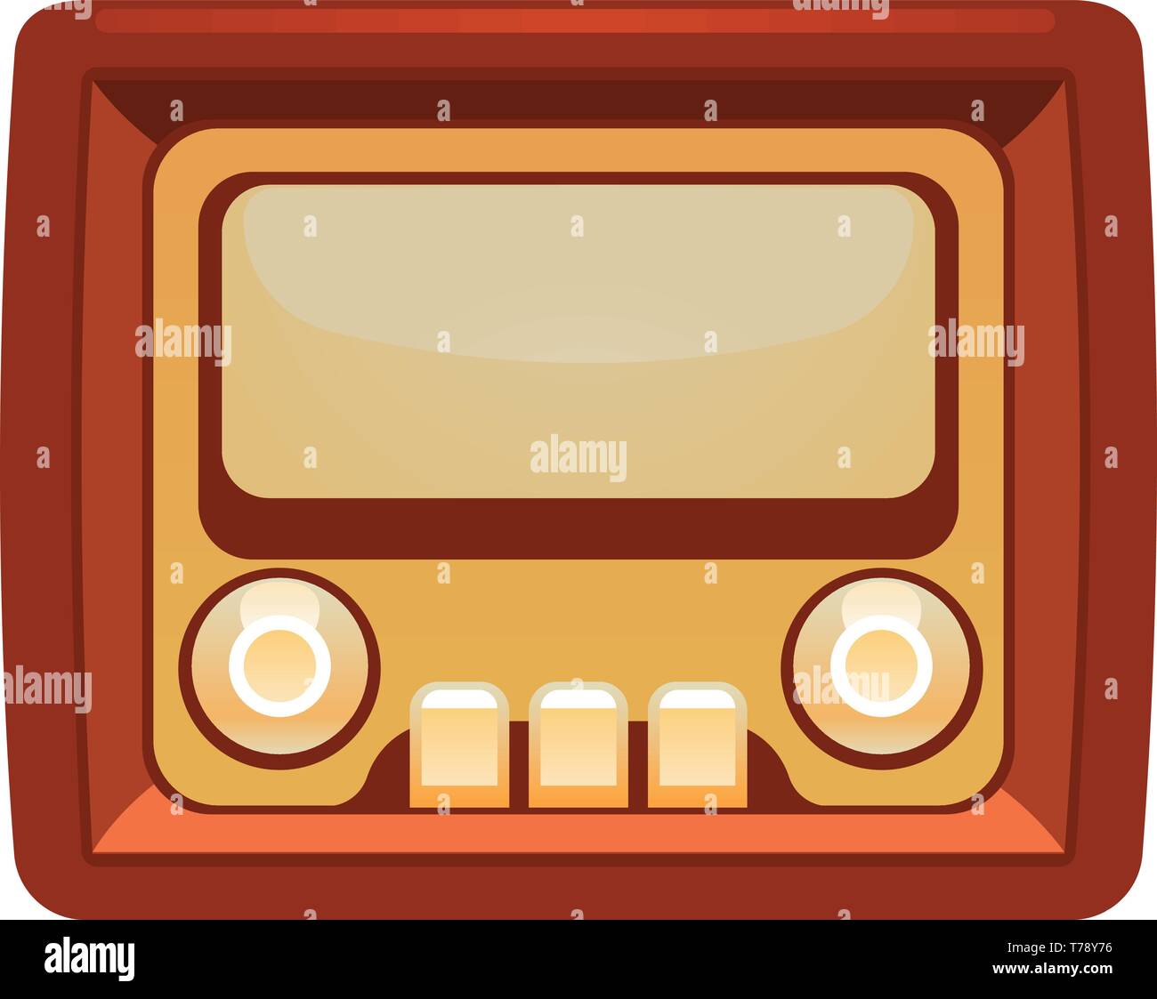 Transistor radio icon. Cartoon of transistor radio vector icon for web ...