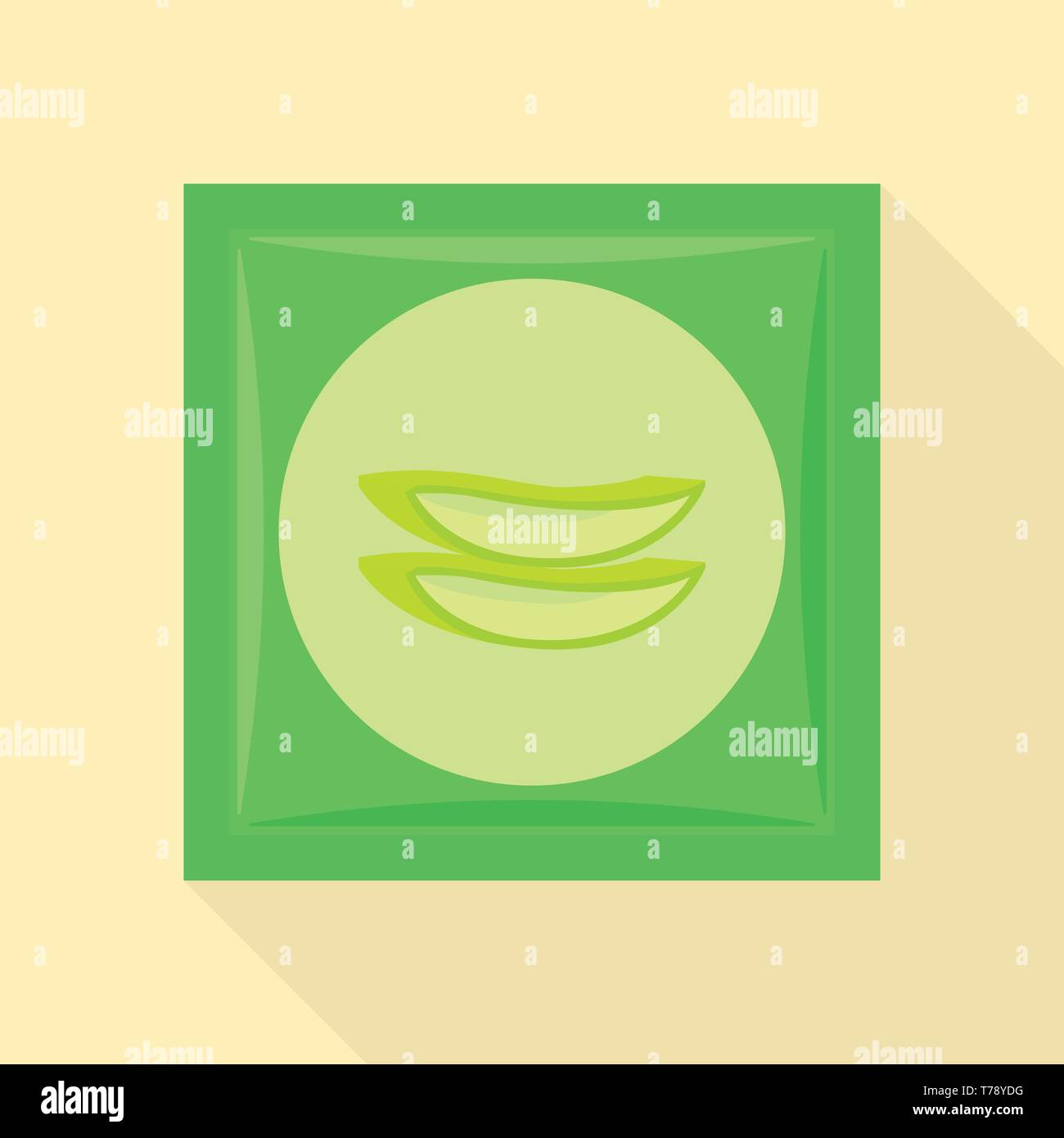 Aloe vera pack icon, flat style Stock Vector Image & Art - Alamy