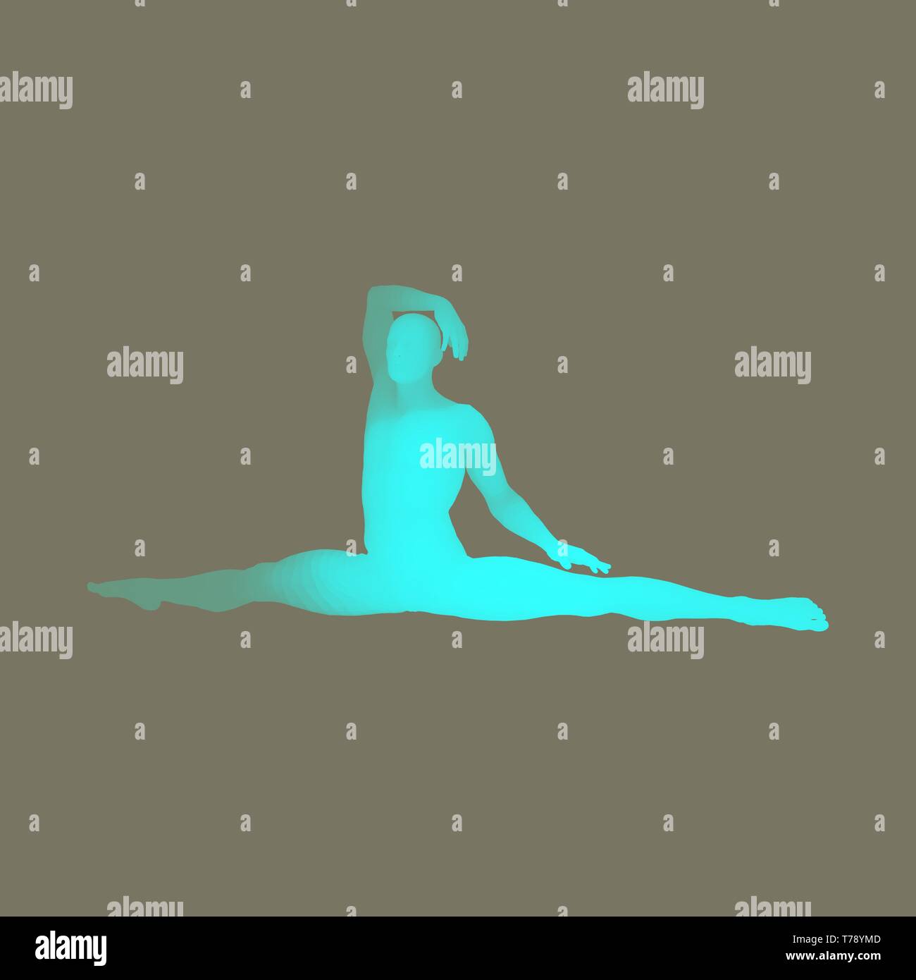 Gymnast doing splits hi-res stock photography and images - Alamy