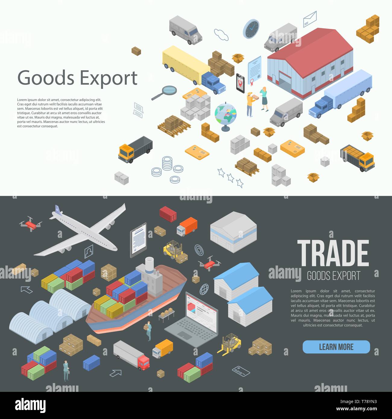 Container port china Stock Vector Images - Alamy