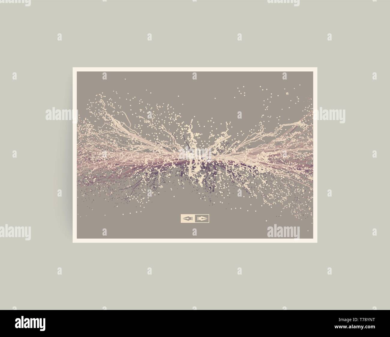 Point Explode. Array with Dynamic Emitted Particles. Textbook, booklet ...