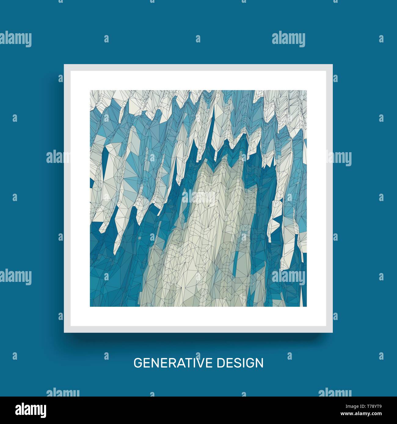 Abstract Landscape Background. Mosaic. Textbook, booklet or notebook ...