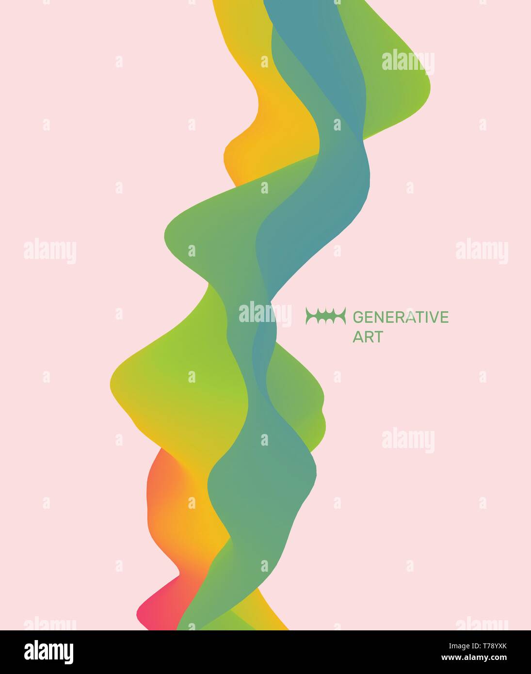 3d Wavy Background Dynamic Effect Futuristic Technology Style Design Template Modern Pattern