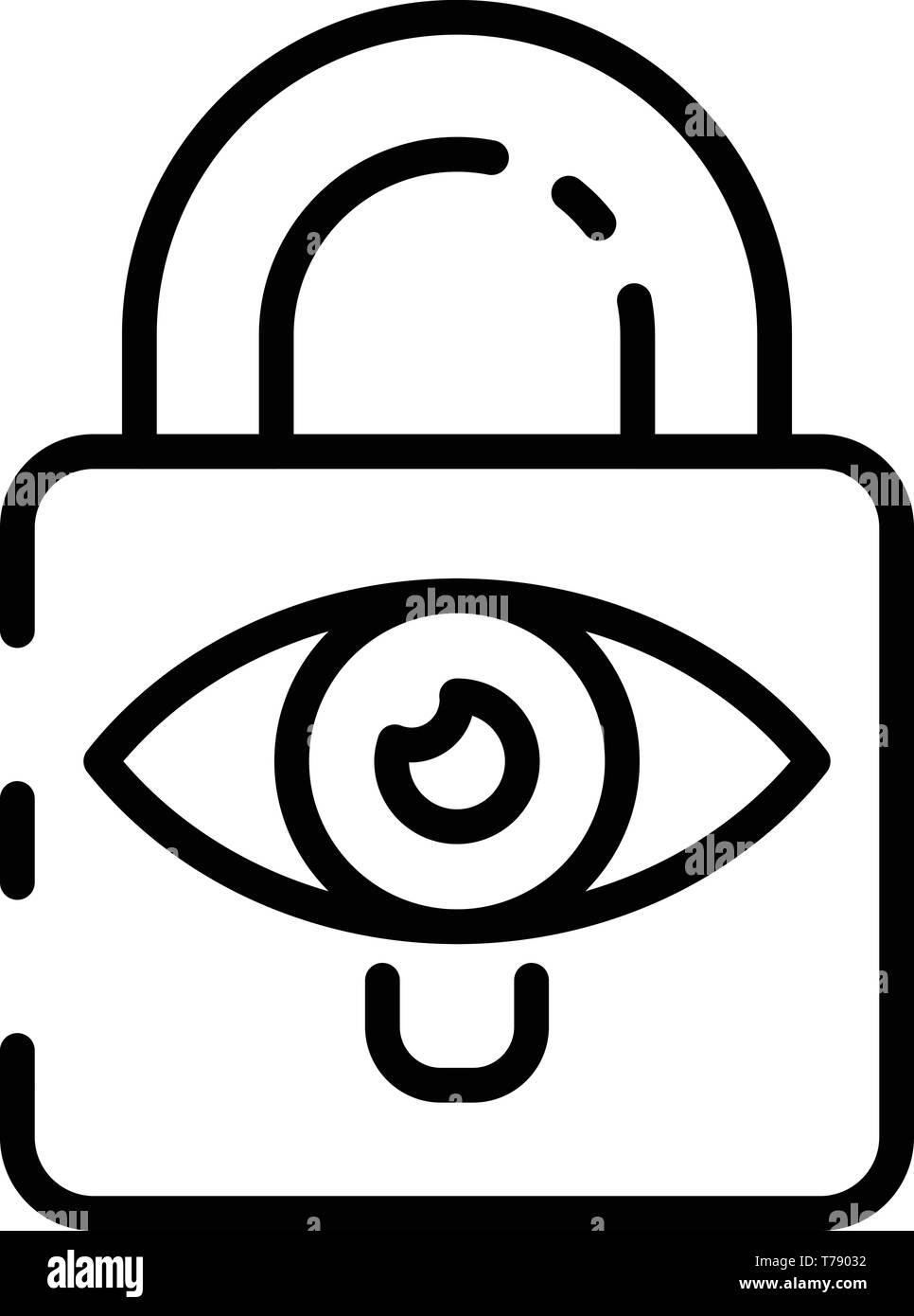 Closed from view icon, outline style Stock Vector Image & Art - Alamy