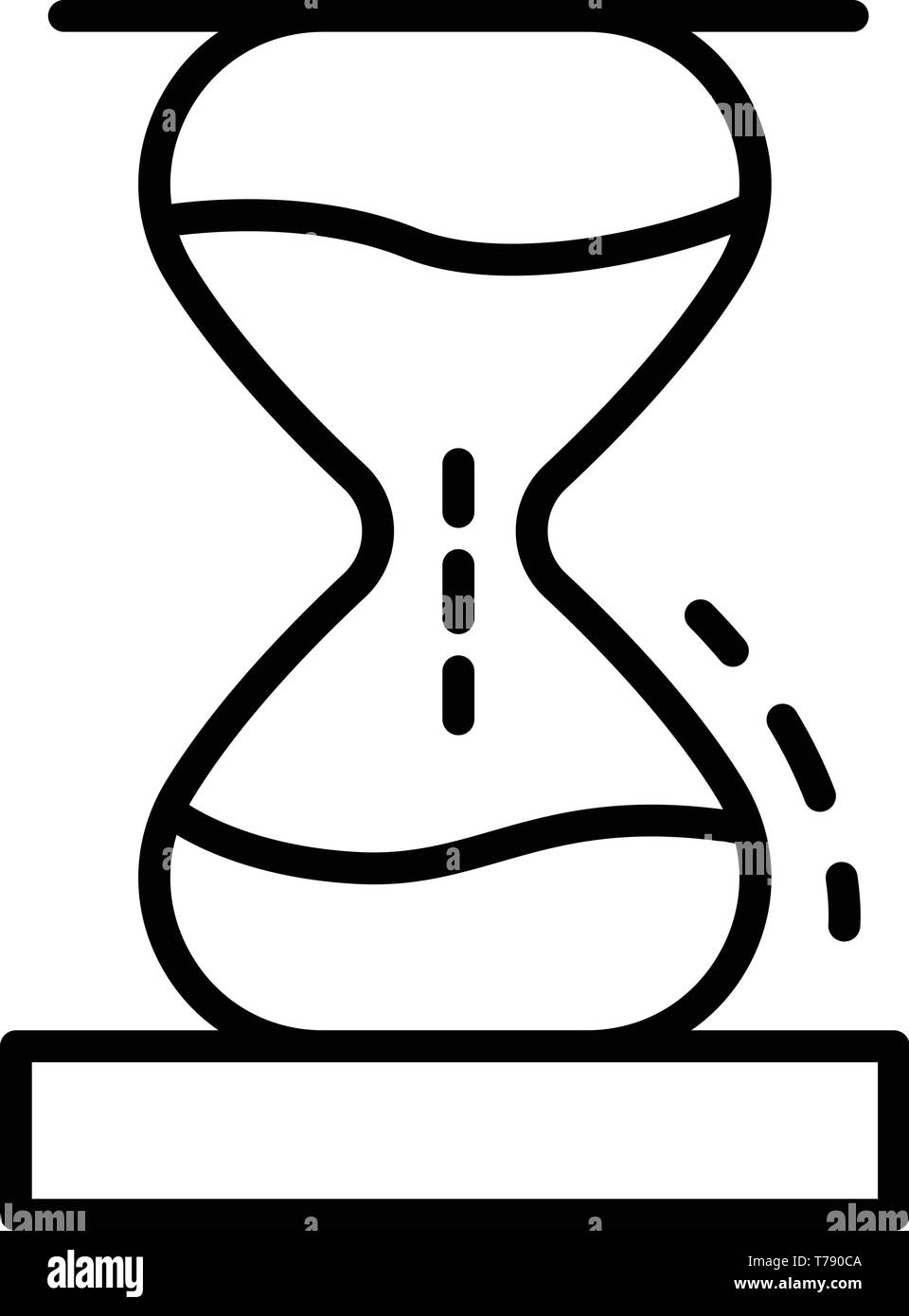 Hourglass icon, outline style Stock Vector Image & Art - Alamy